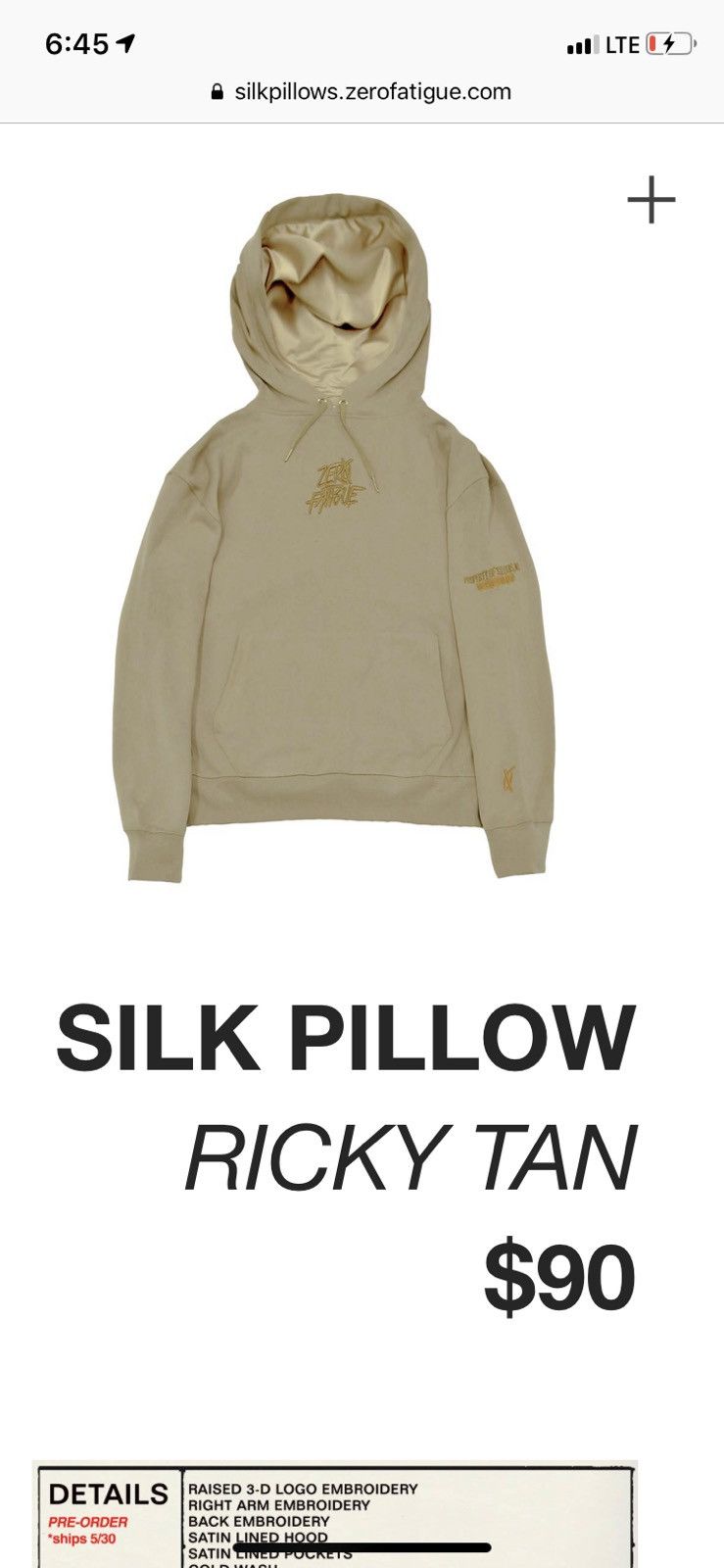 Other smino zero fatigue silk pillow hoodie | Grailed