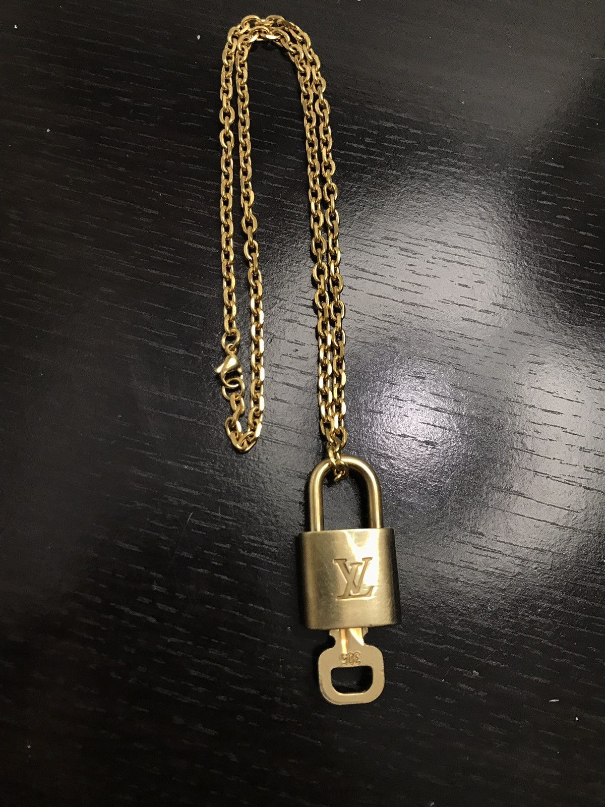 Jewelry × Louis Vuitton × Vintage LV Lock Chain 20” | Grailed