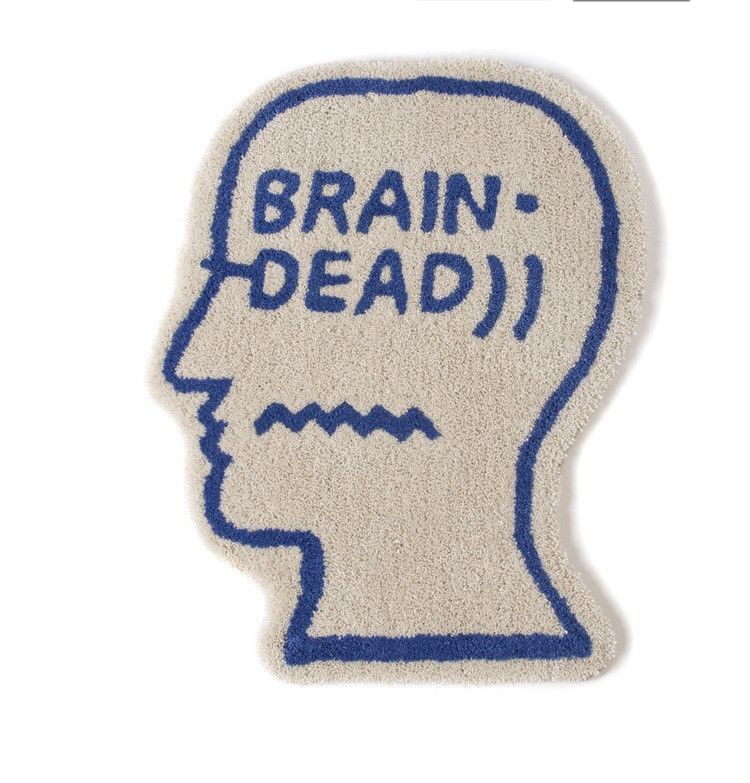 Brain Dead (Final price) brain dead logo head rug | Grailed