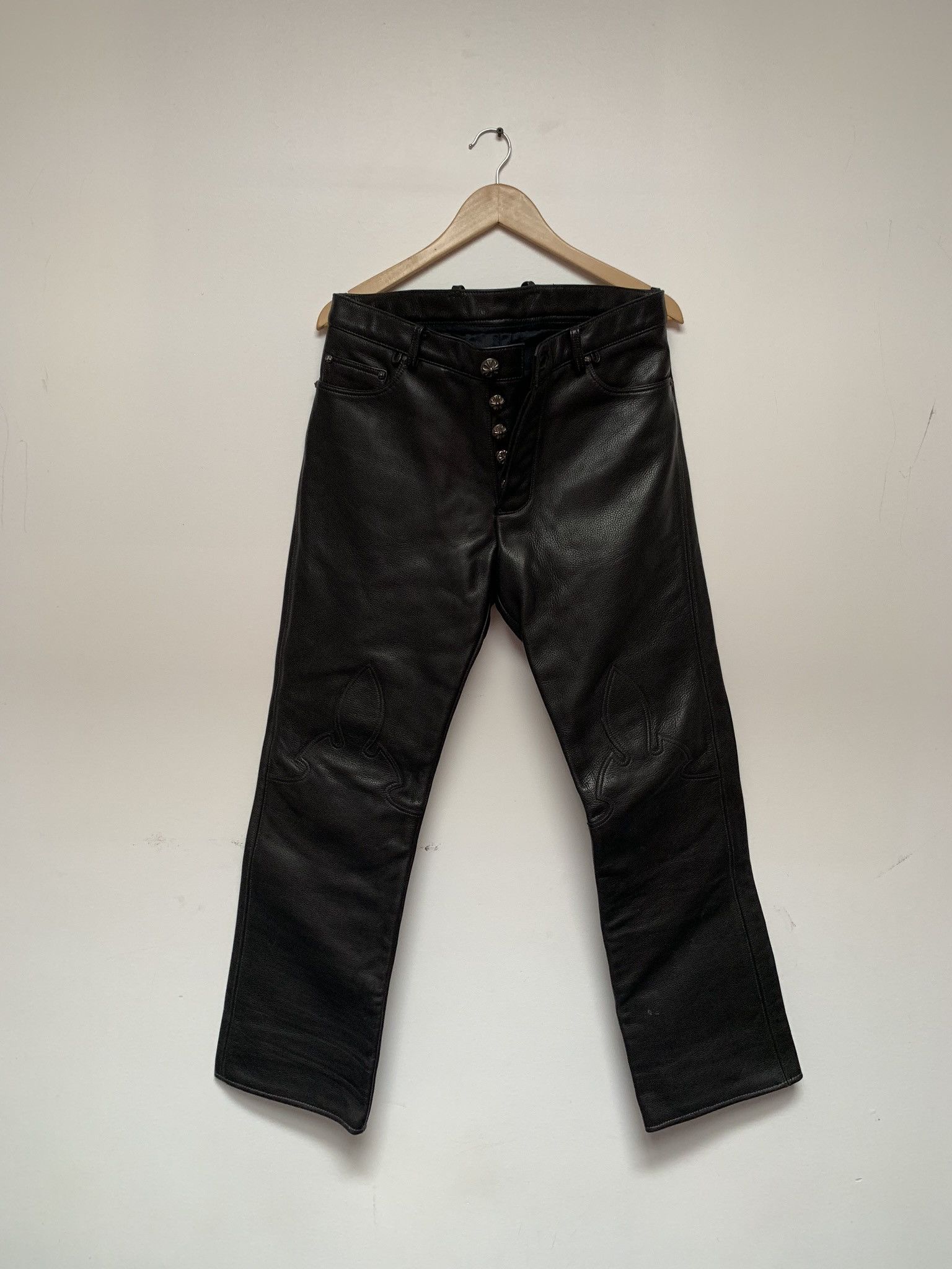 Chrome Hearts Leather Pants | Grailed