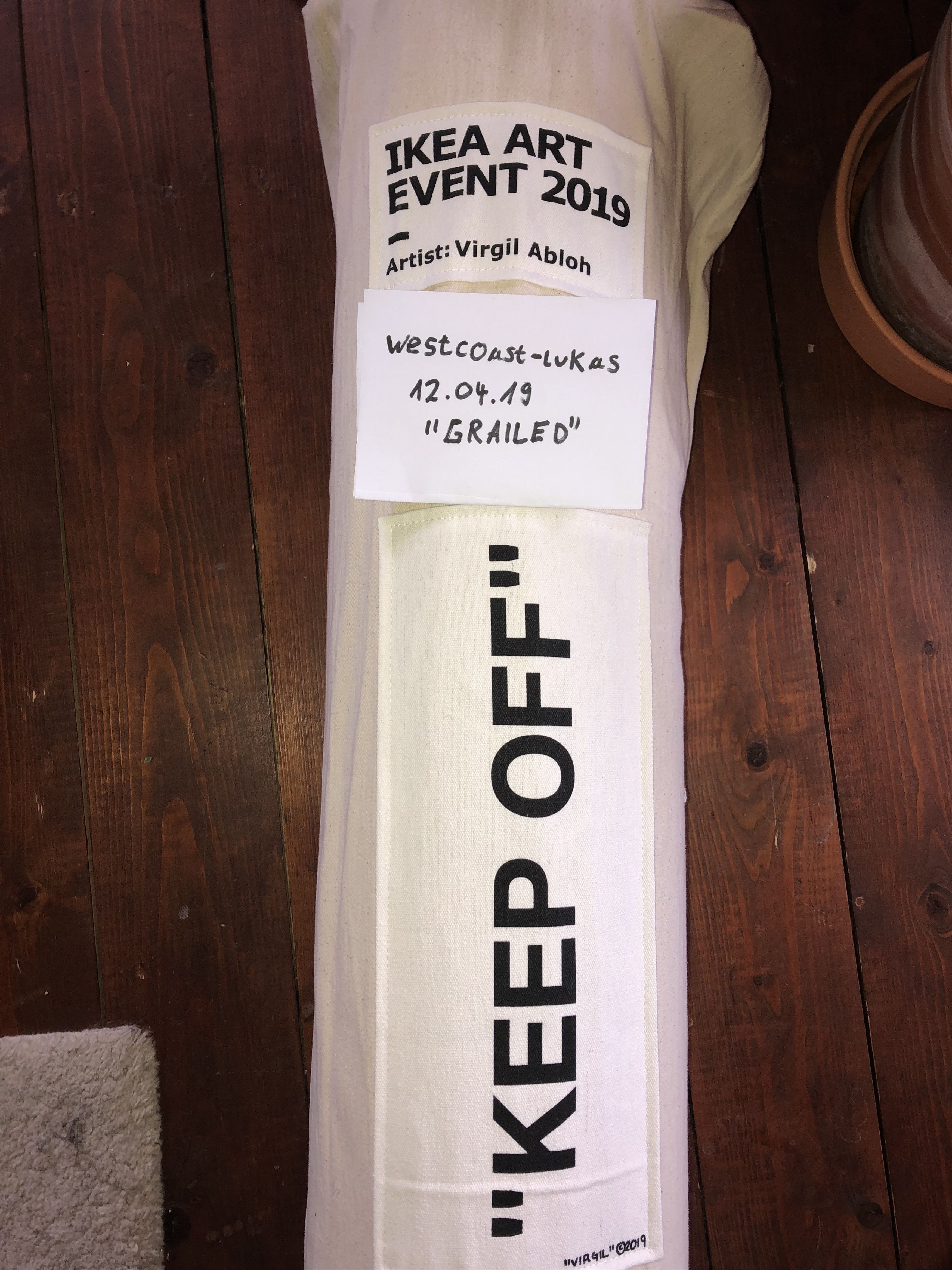 Off-White Ikea x Off-White “KEEP OFF” rug IN HAND | Grailed