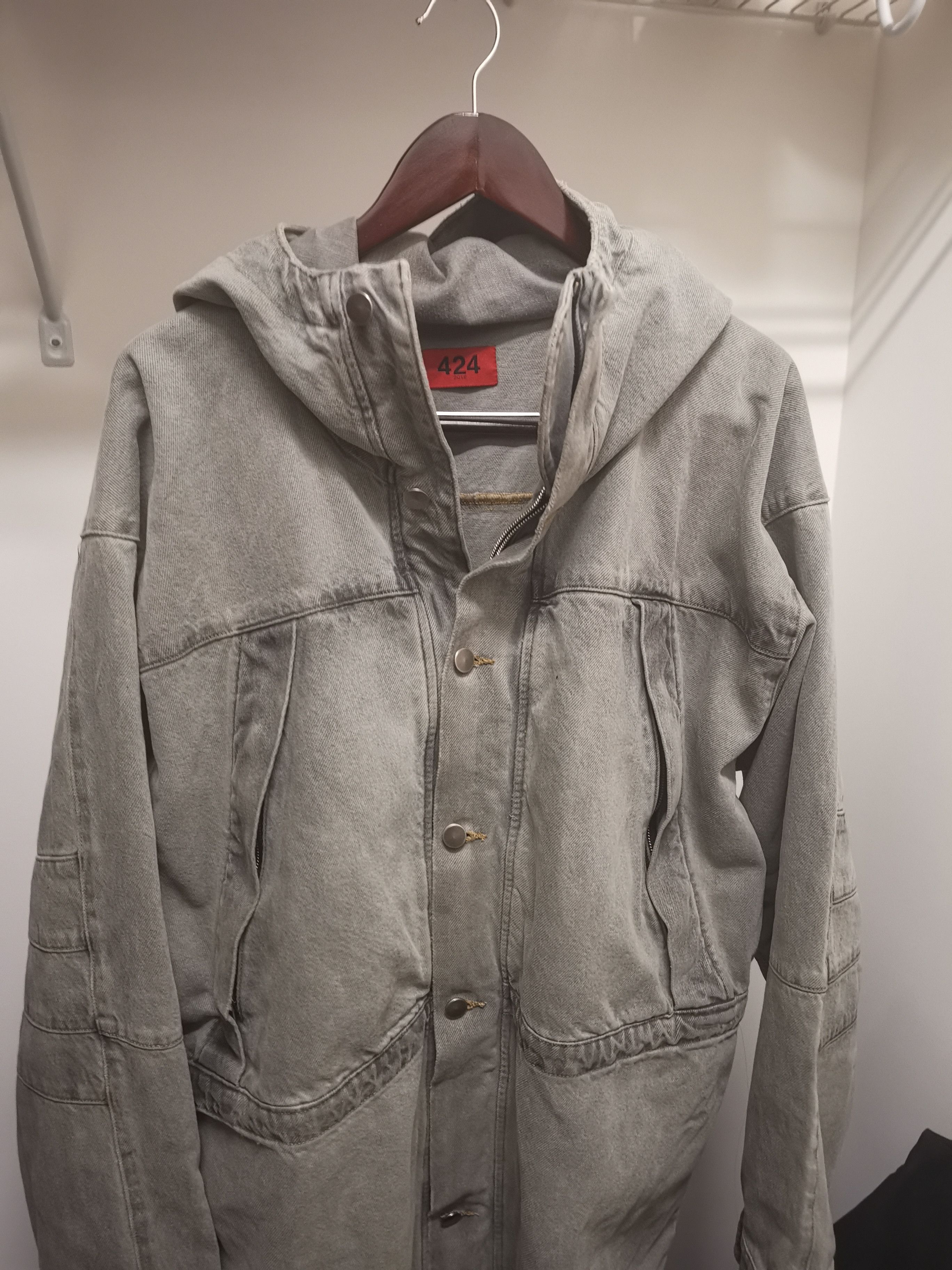 424 On Fairfax 424 denim jacket/parka | Grailed