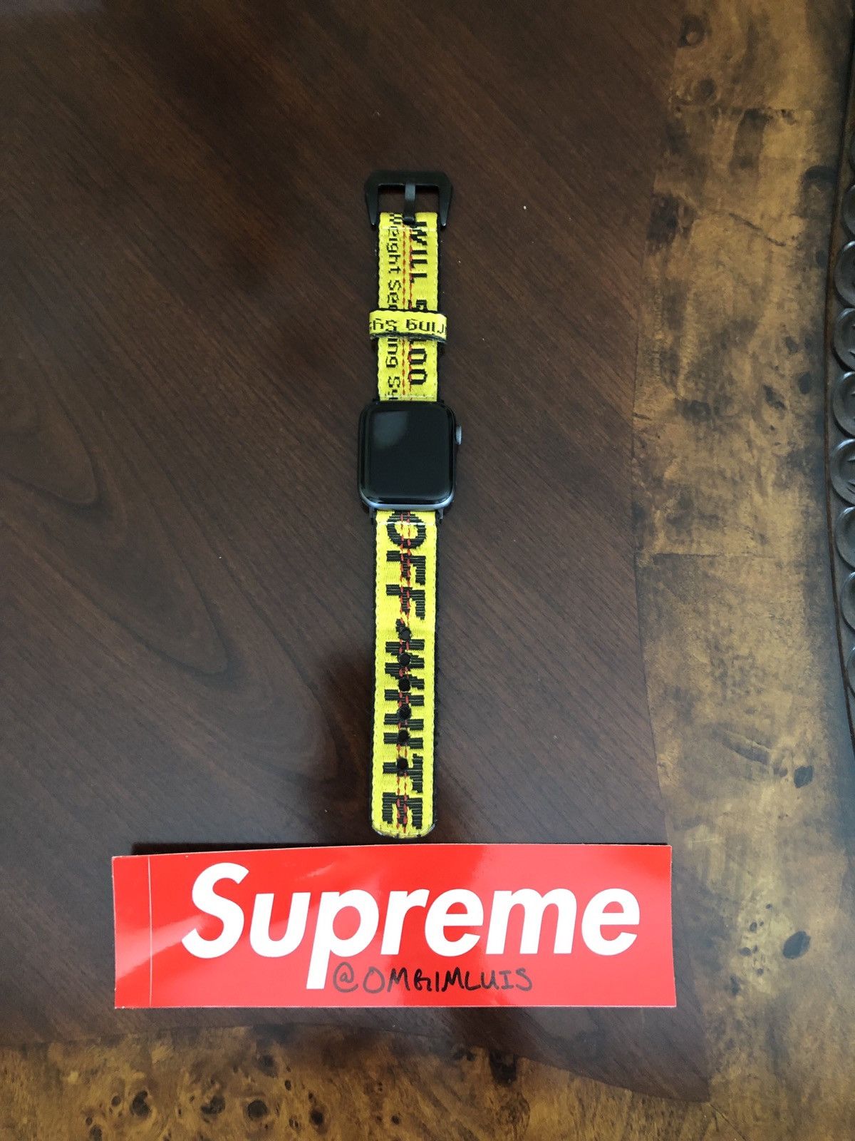 Off-White Custom “Off-White” Apple Watch Band | Grailed