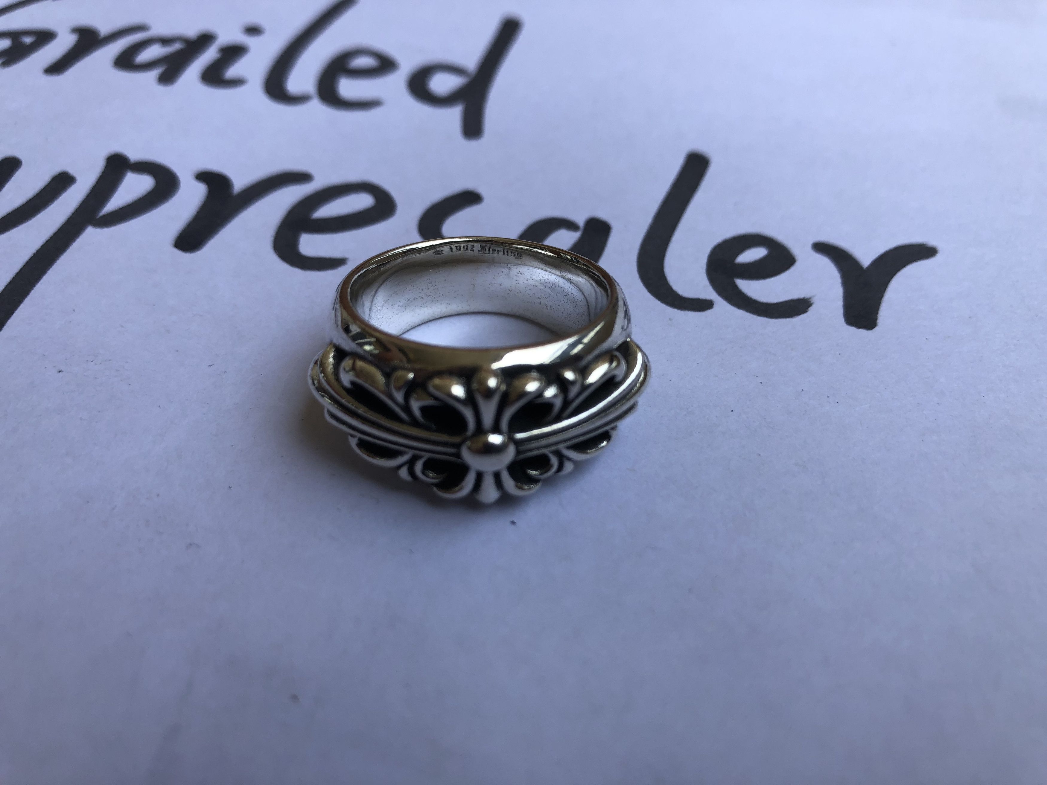 Chrome Hearts Chrome Hearts Floral Cross Ring US 9 | Grailed