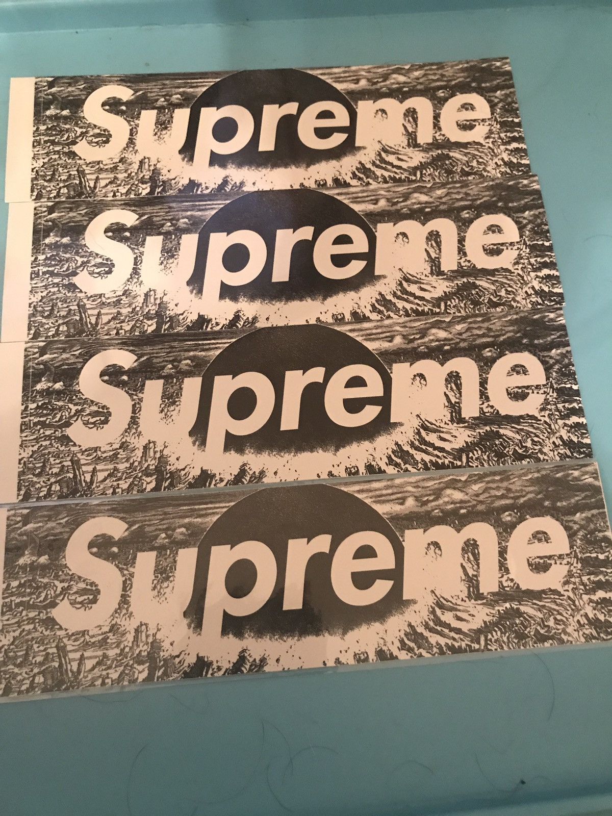 New Era × Supreme Supreme Akira Box Logo Stickers Lot of 4 | Grailed