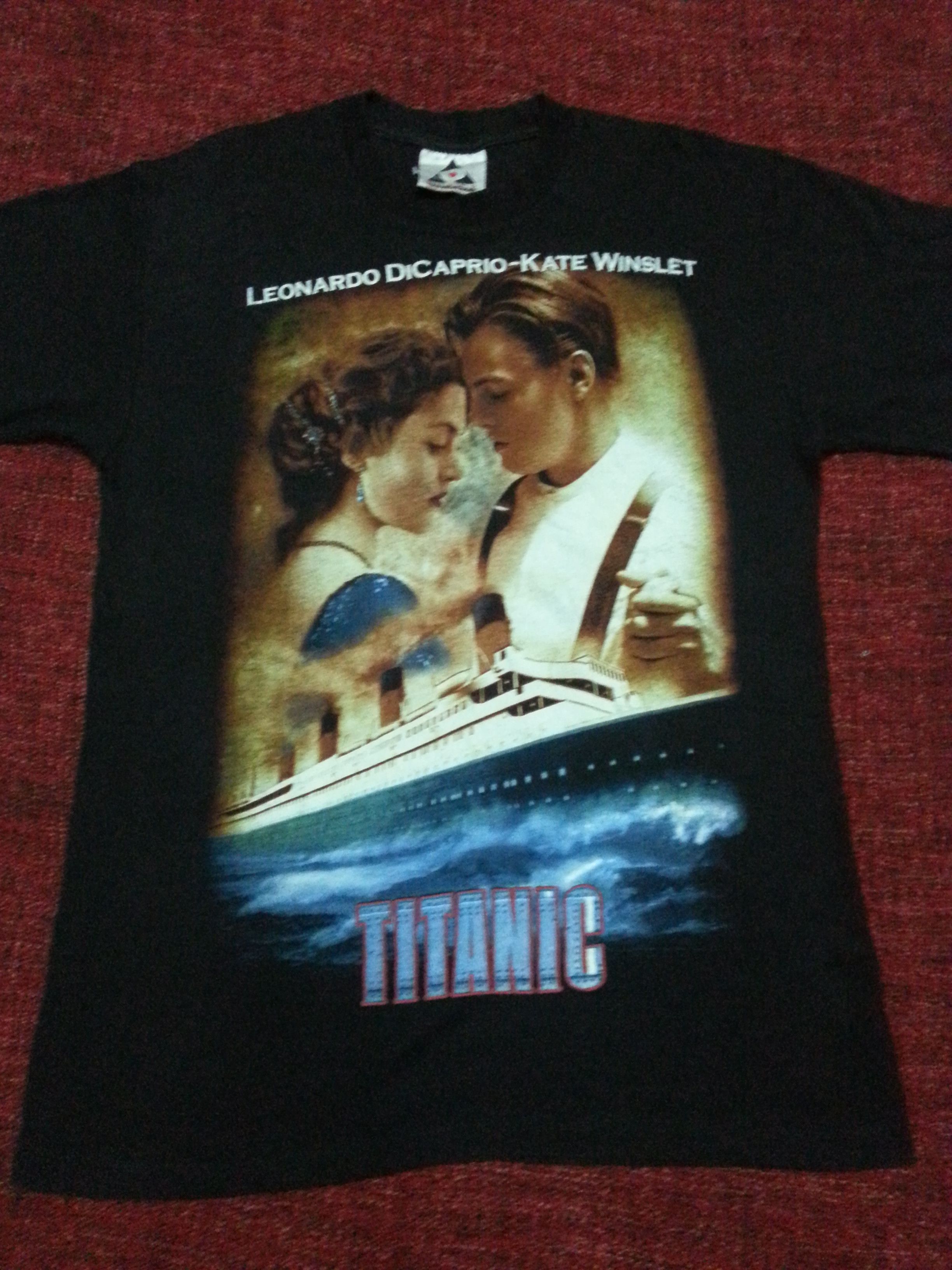 Movie × Rare × Vintage Vintage bootleg Titanic tshirt / leonardo ...