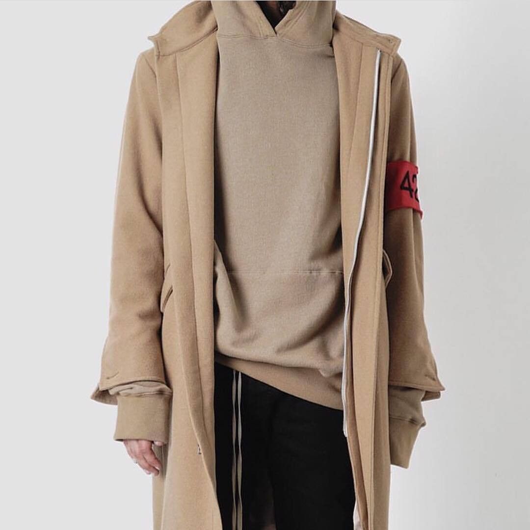 424 On Fairfax Camel Wool Trench-Coat | Grailed