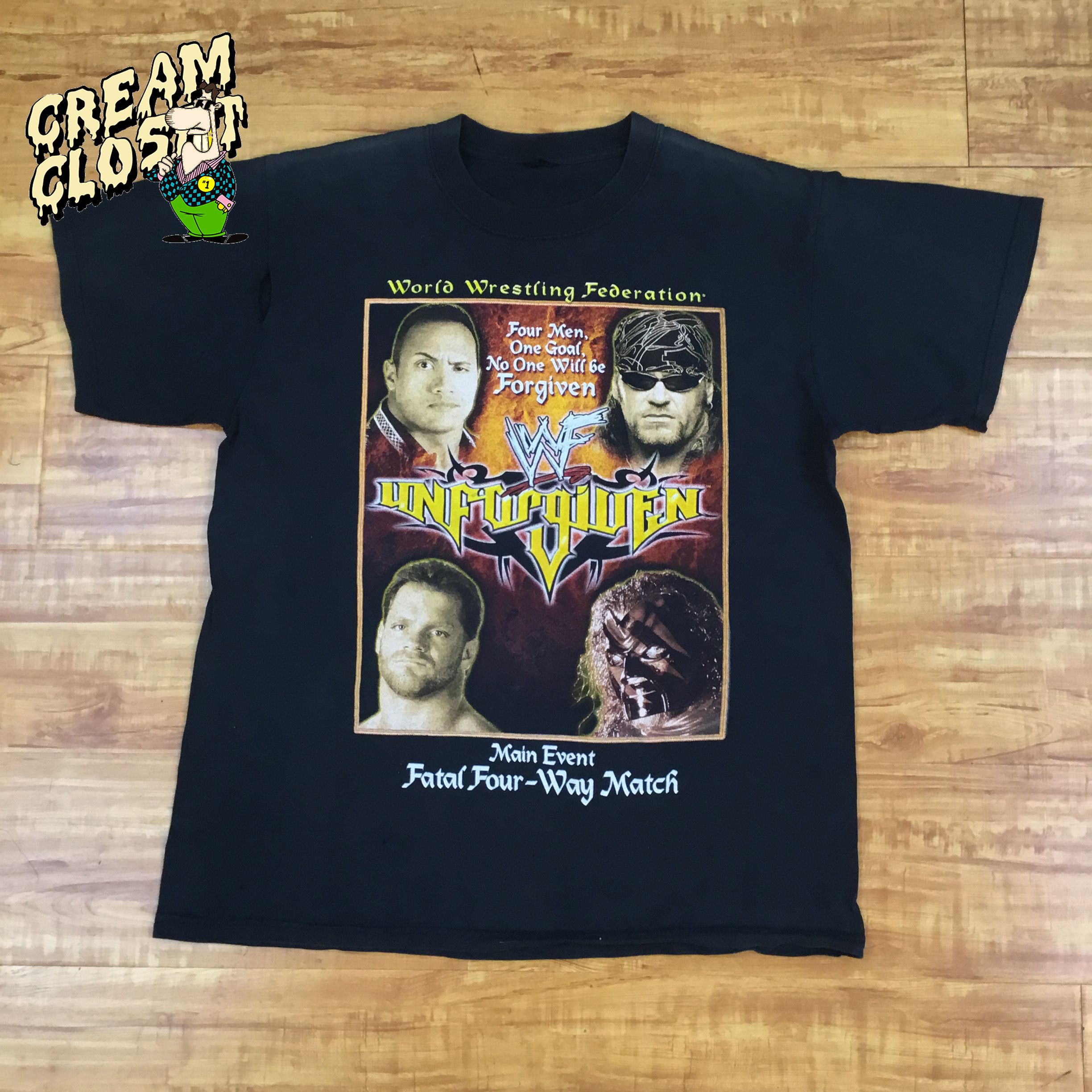 Wwf VINTAGE 2000 WWF WWE UNFORGIVEN STONE COLD ROCK KANE CHRIS BENOIT ...