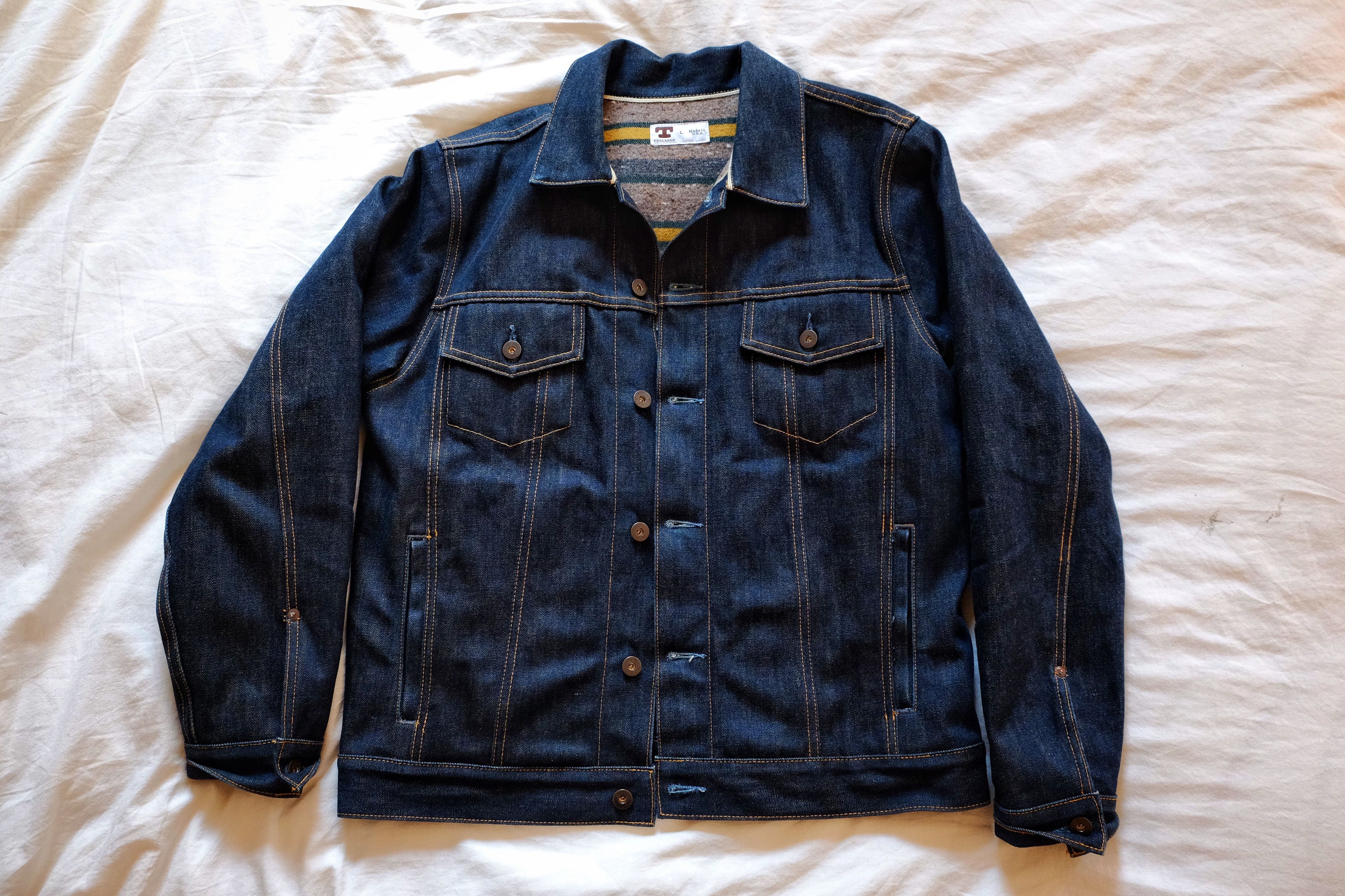 Tellason Blanket Lined Selvedge Denim Jacket | Grailed