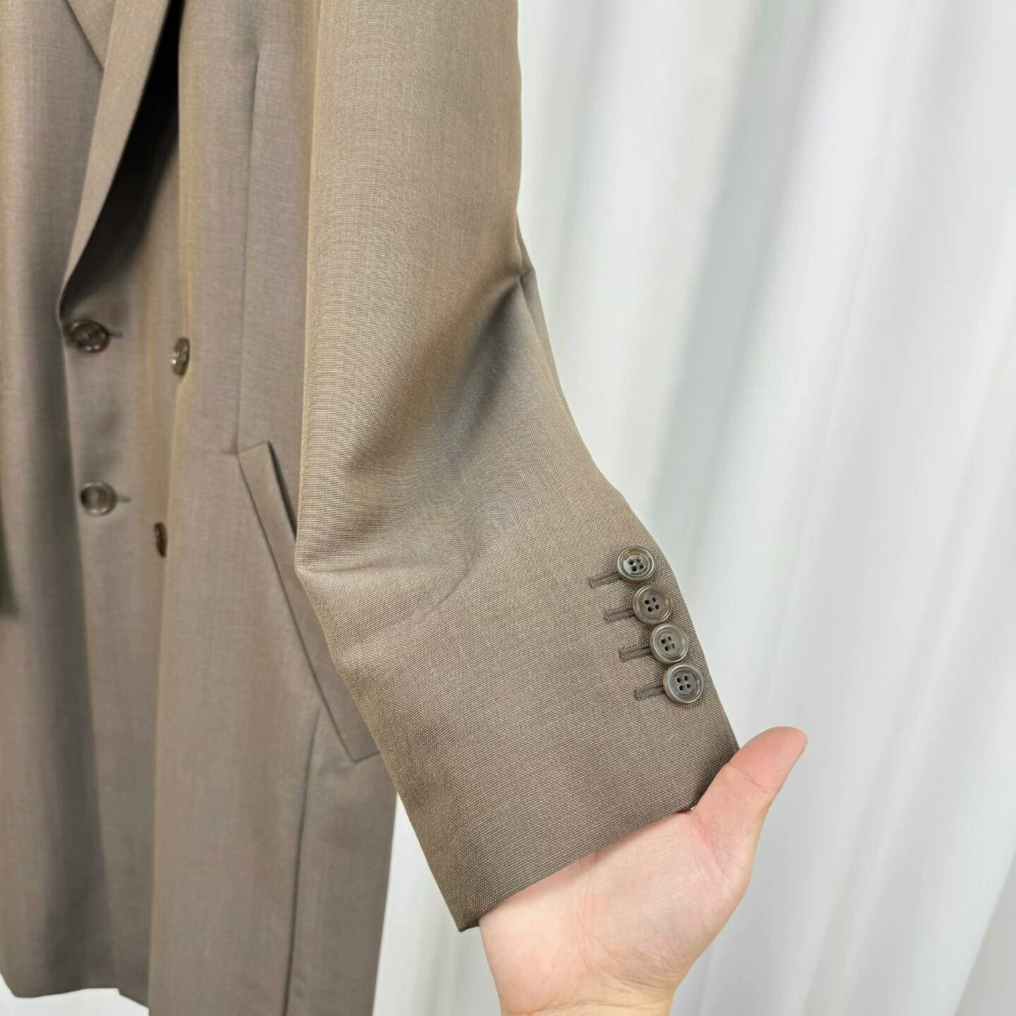 Dior dior double-breasted wool coat in coffee color | Grailed