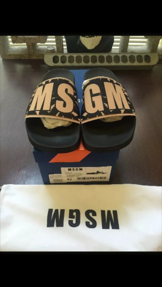 MSGM MSGM logo sandals | Grailed