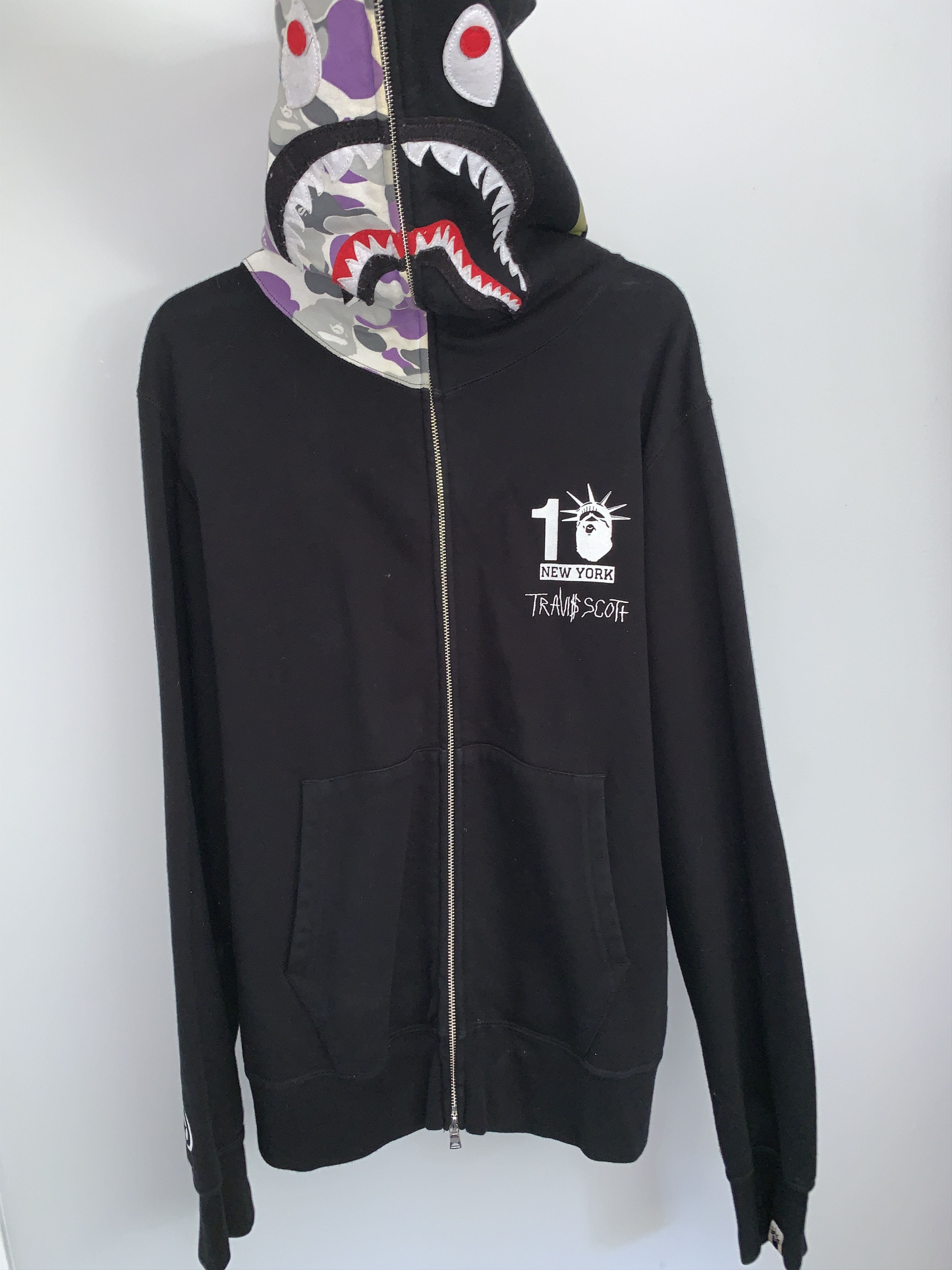 Bape A BATHING APE x Travis Scott BAPE NYC 10th Anniversary Shark | Grailed