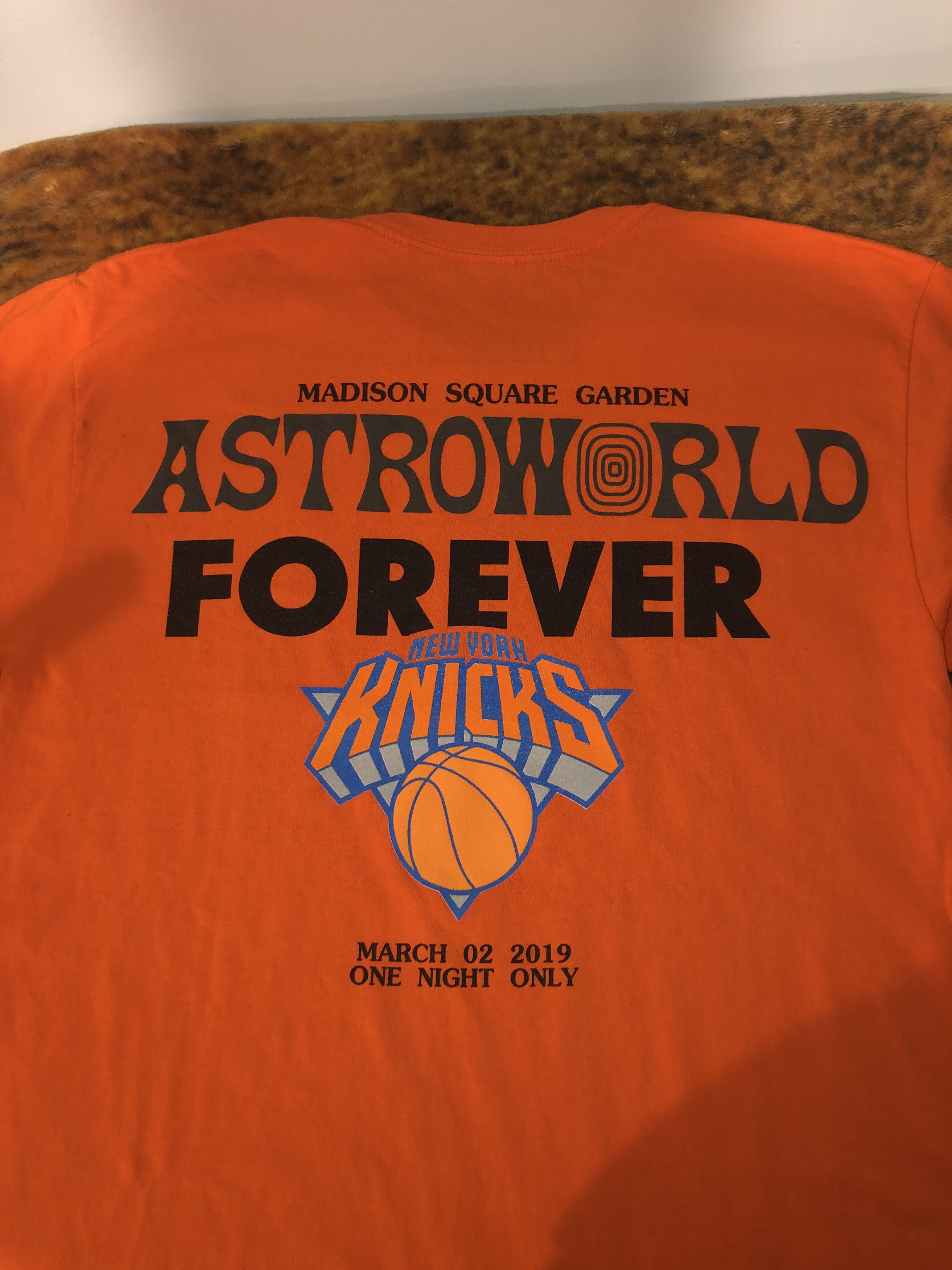 Travis Scott Travis Scott Astroworld MSG Knicks T-Shirt | Grailed