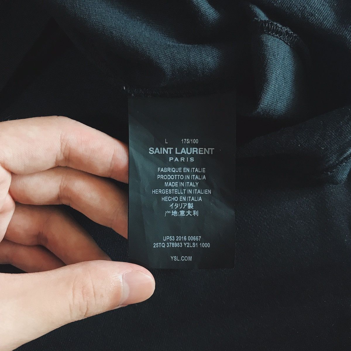 Saint Laurent Paris SAINT LAURENT IN BLACK BLOOD LUSTER Vampire T-shirt ...