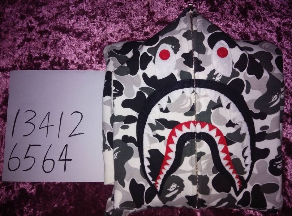 Bape Bape Kyoto city camo shark hoodies，very rare | Grailed