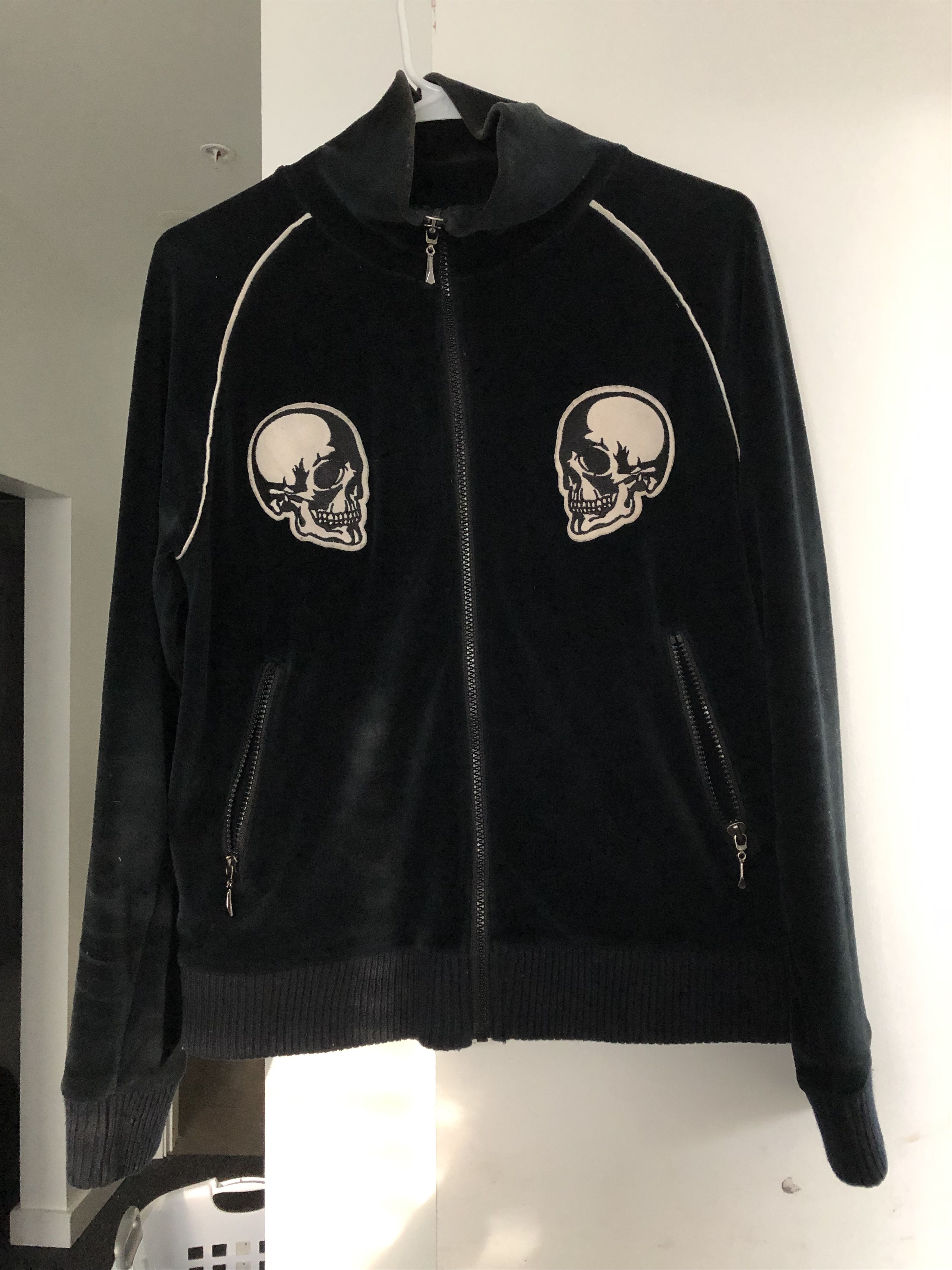 Number (N)ine Number (N)ine Skull Velour Track Top | Grailed