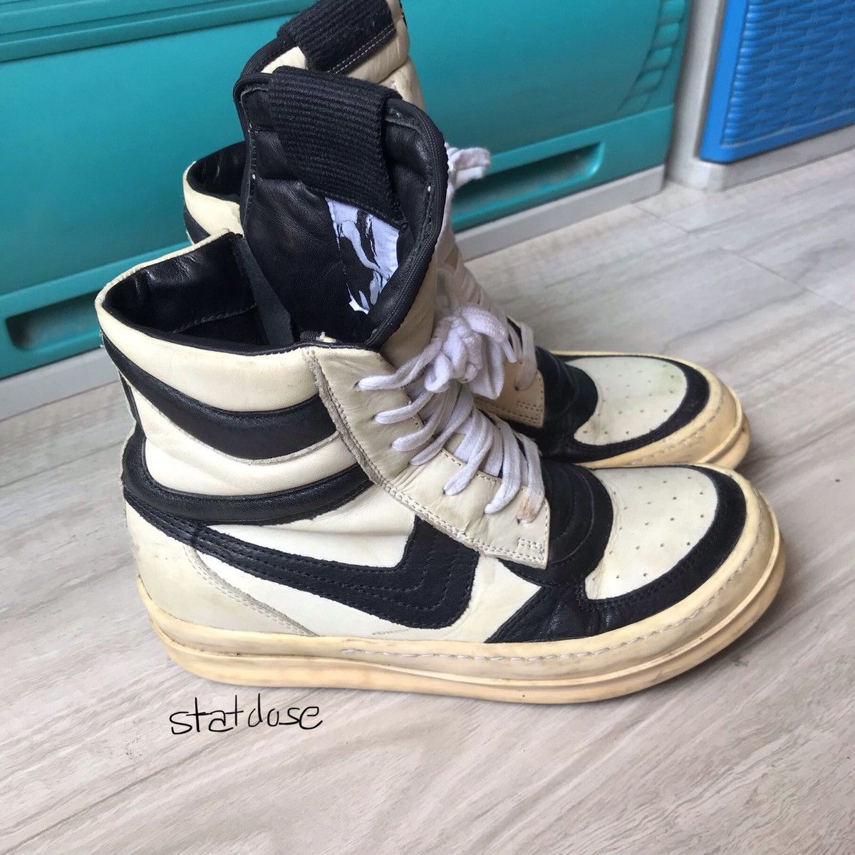 Rick Owens Rick Owens Dunks Milk/Black Size 38 RARE! | Grailed