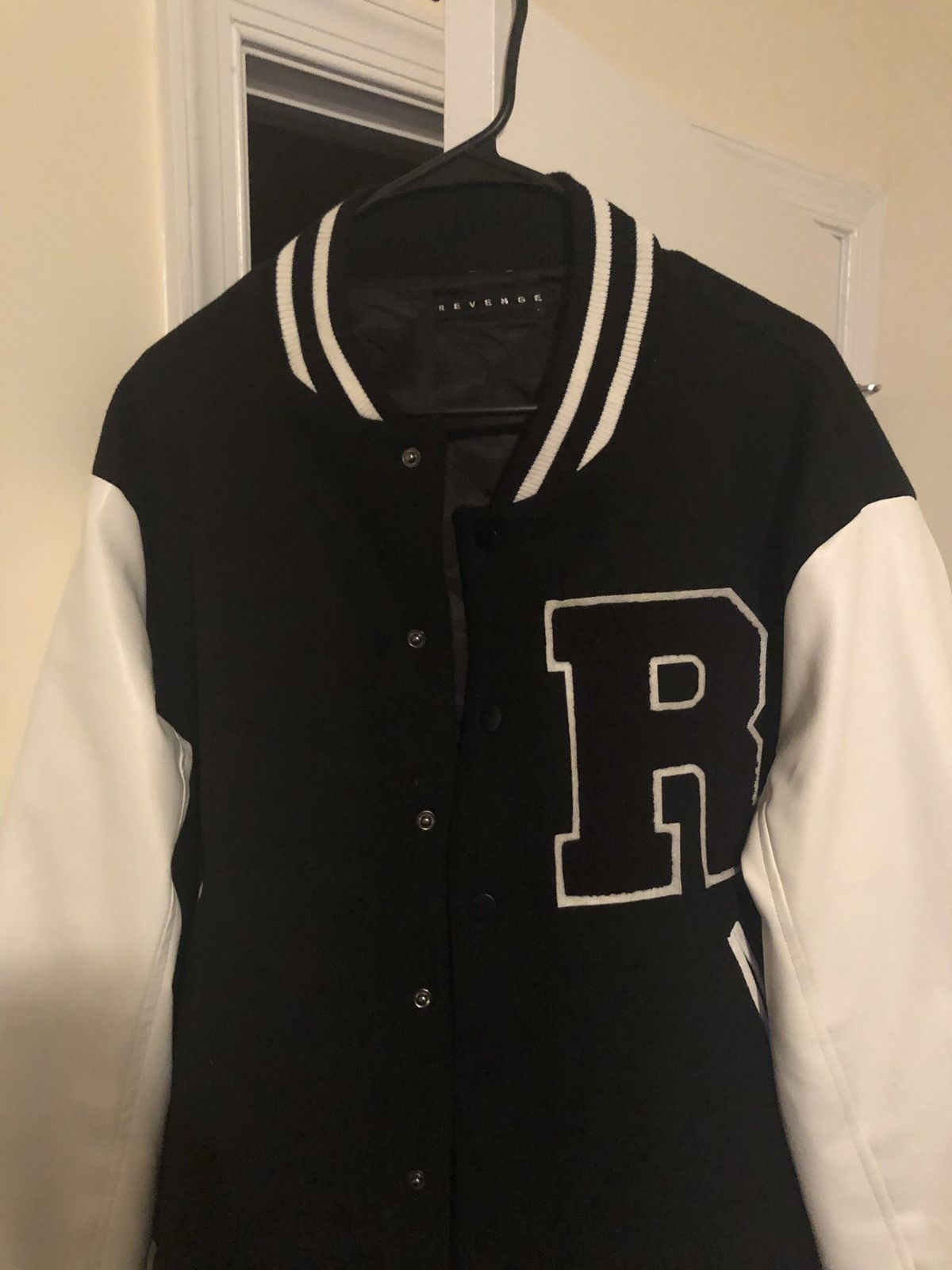 Revenge Revenge Wool/Leather Varsity Jacket | Grailed