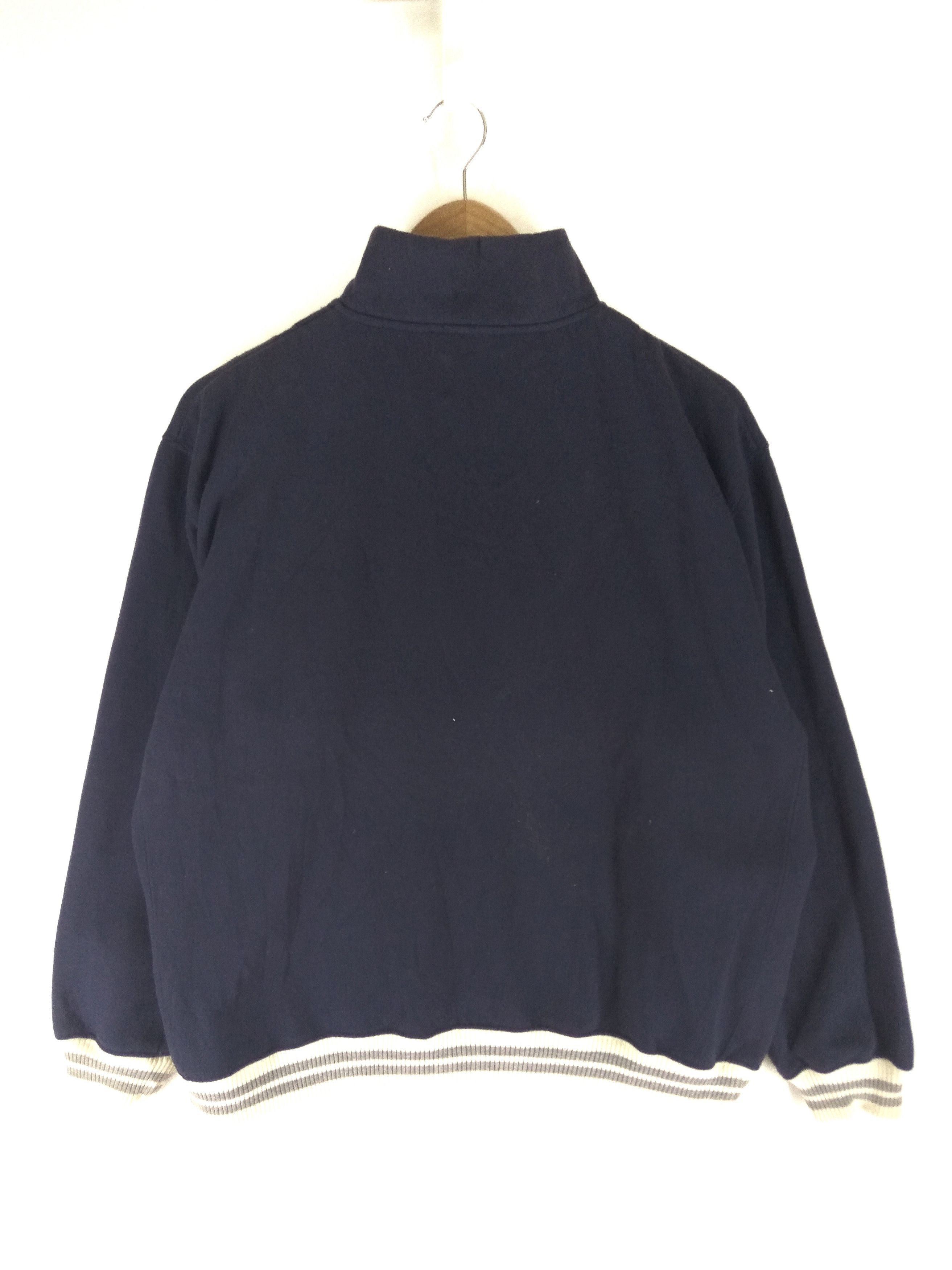 Usn × Vintage Vintage NAVY Fleece half zipper spell out | Grailed