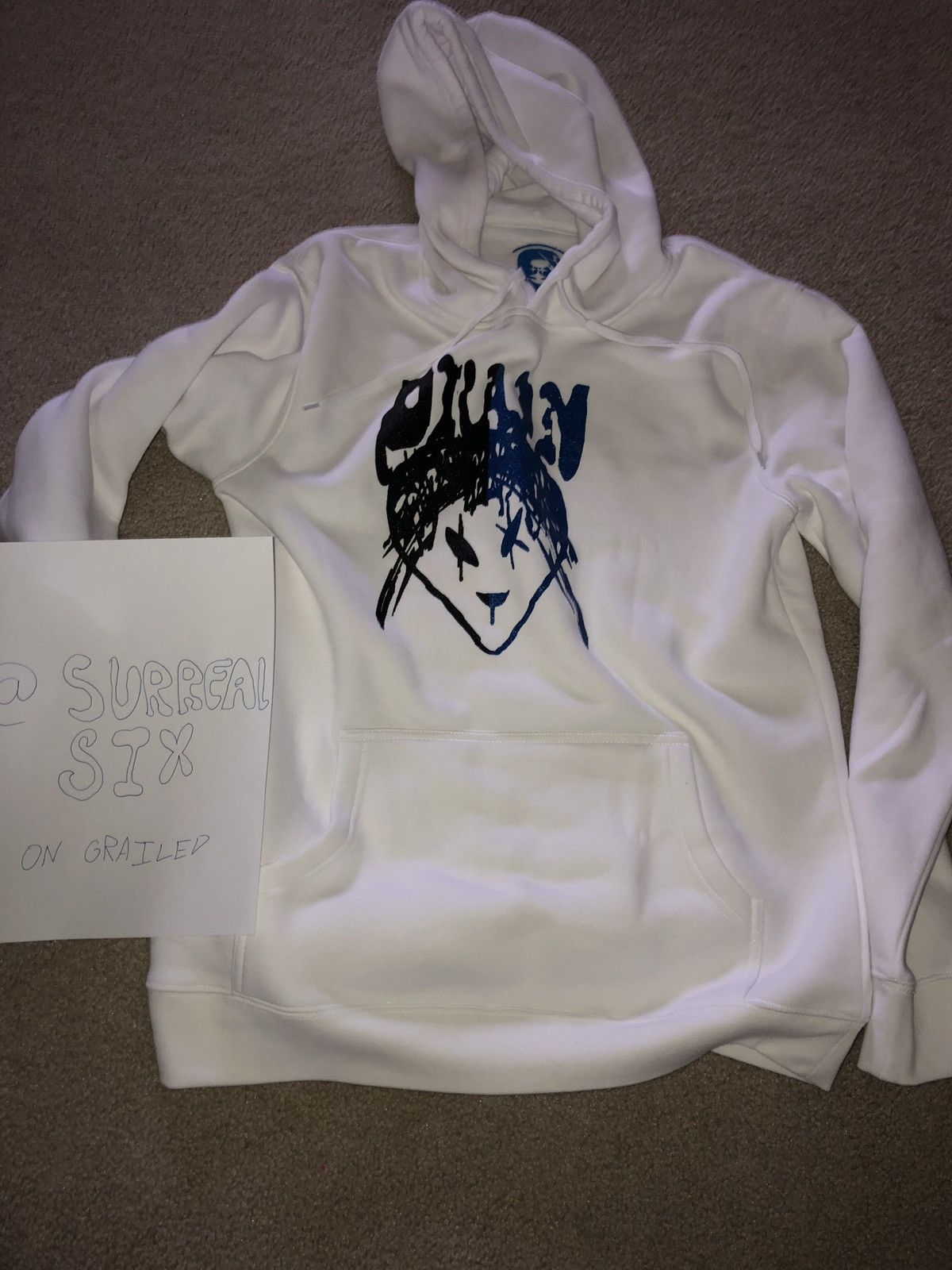 Sad Boys Bladee / Drain Gang Strawberry Glitter Alien Hoodie | Grailed