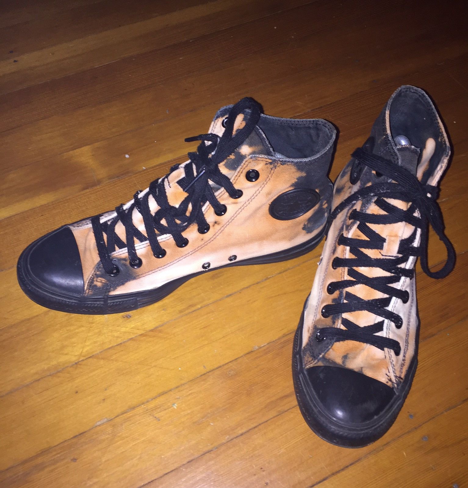 Converse Bleached Chuck Taylors Originally All Black | Grailed