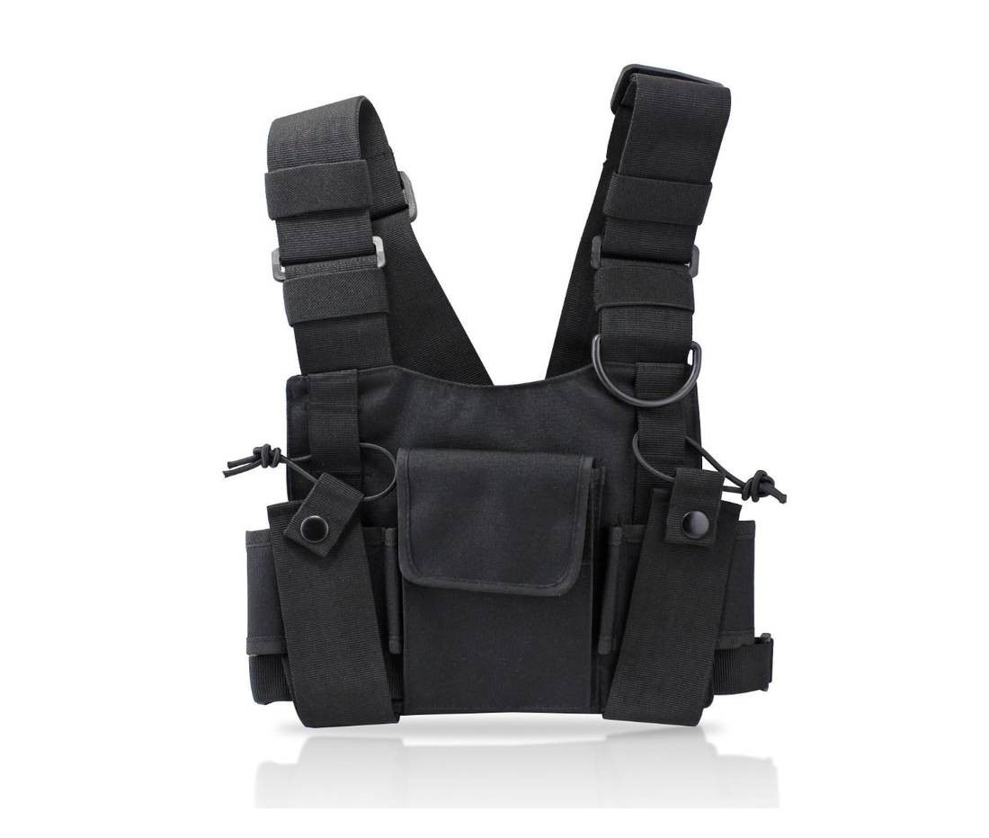 Military × Other × Vintage Black Tactical chest rig / Military Style ...