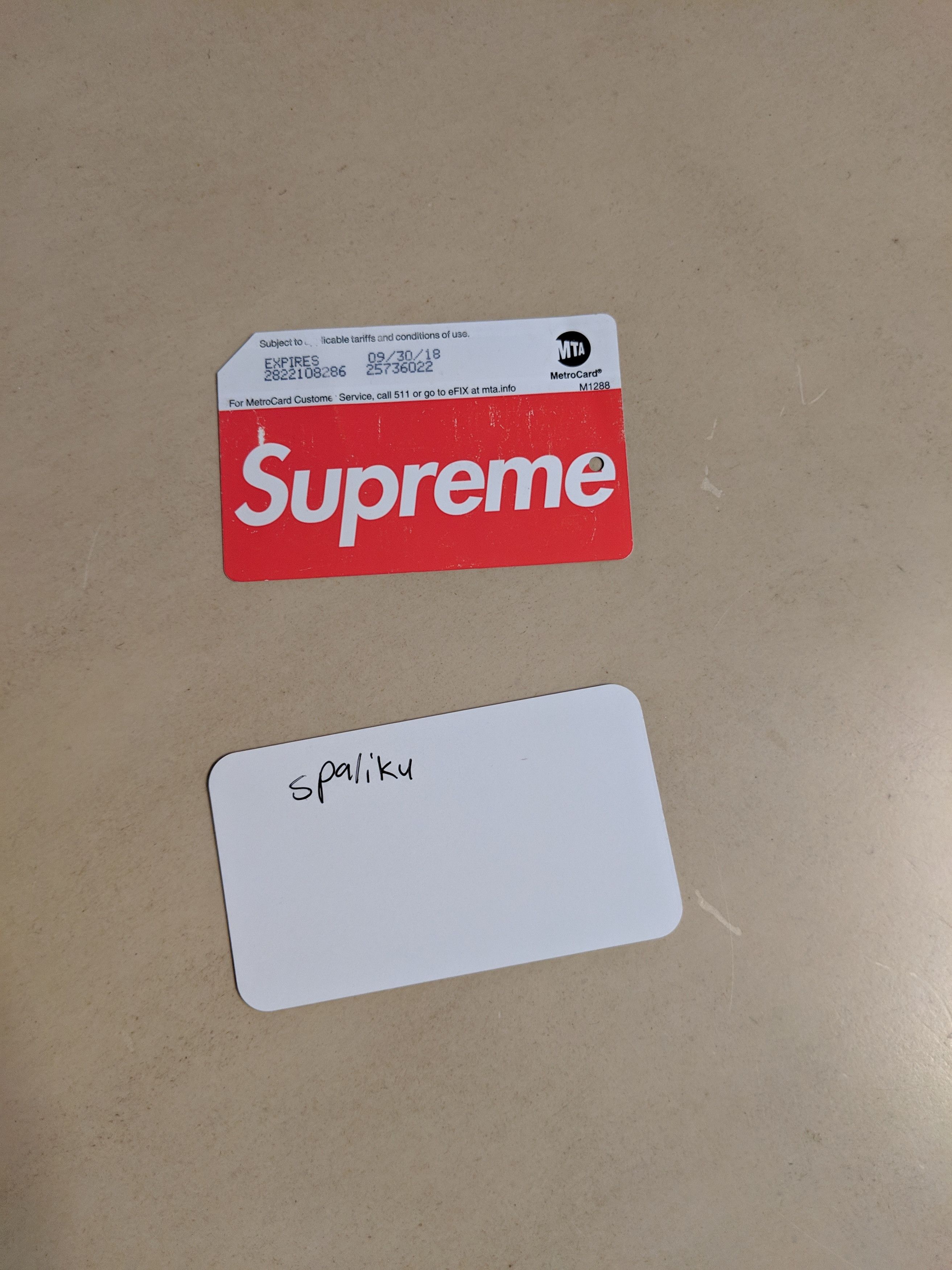 Supreme supreme metro card | Grailed