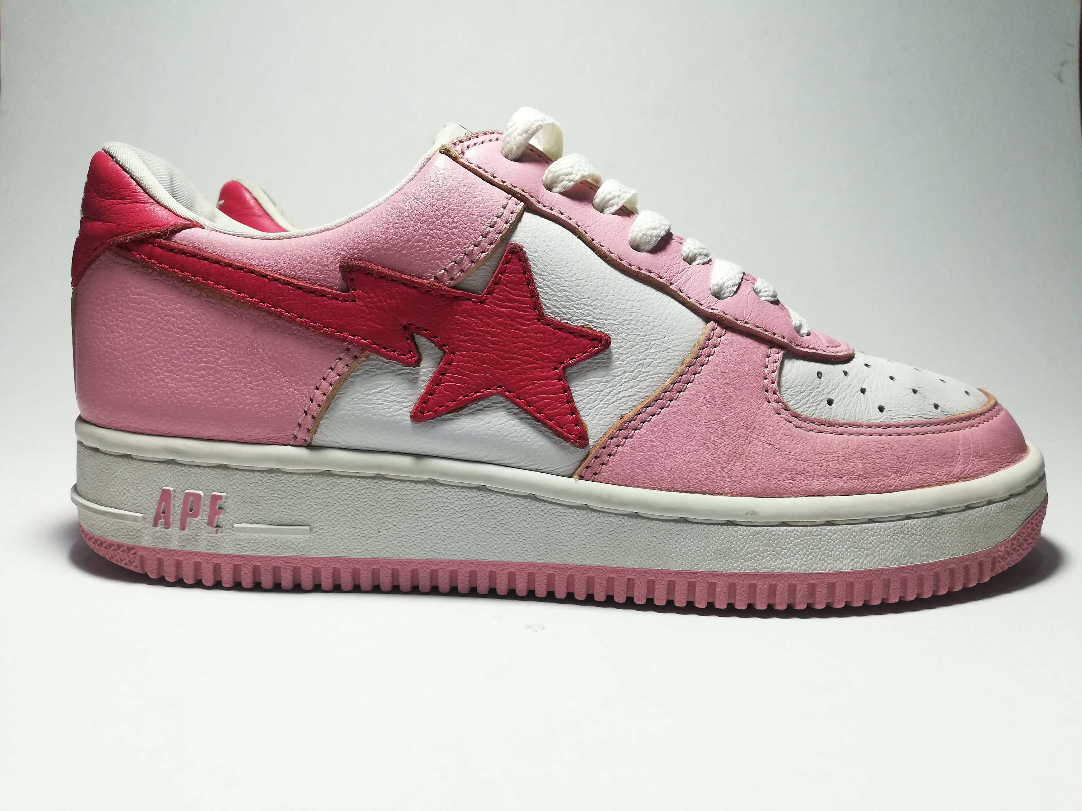 Bape (Rare) OG Pink Classic Bapesta | Grailed