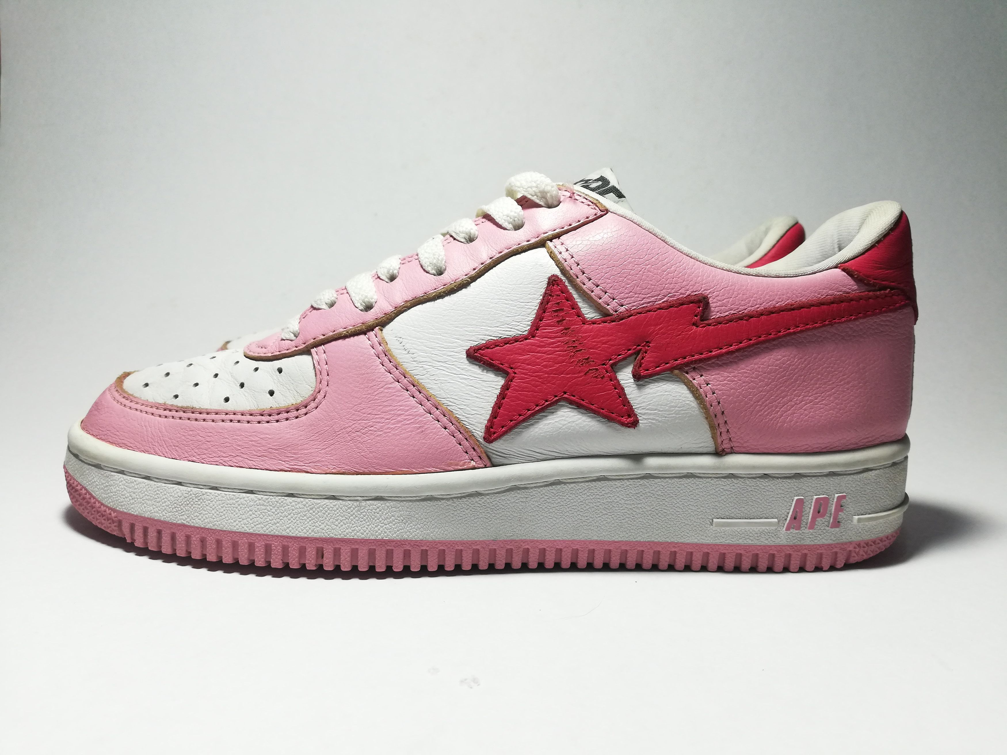 Bape (Rare) OG Pink Classic Bapesta | Grailed