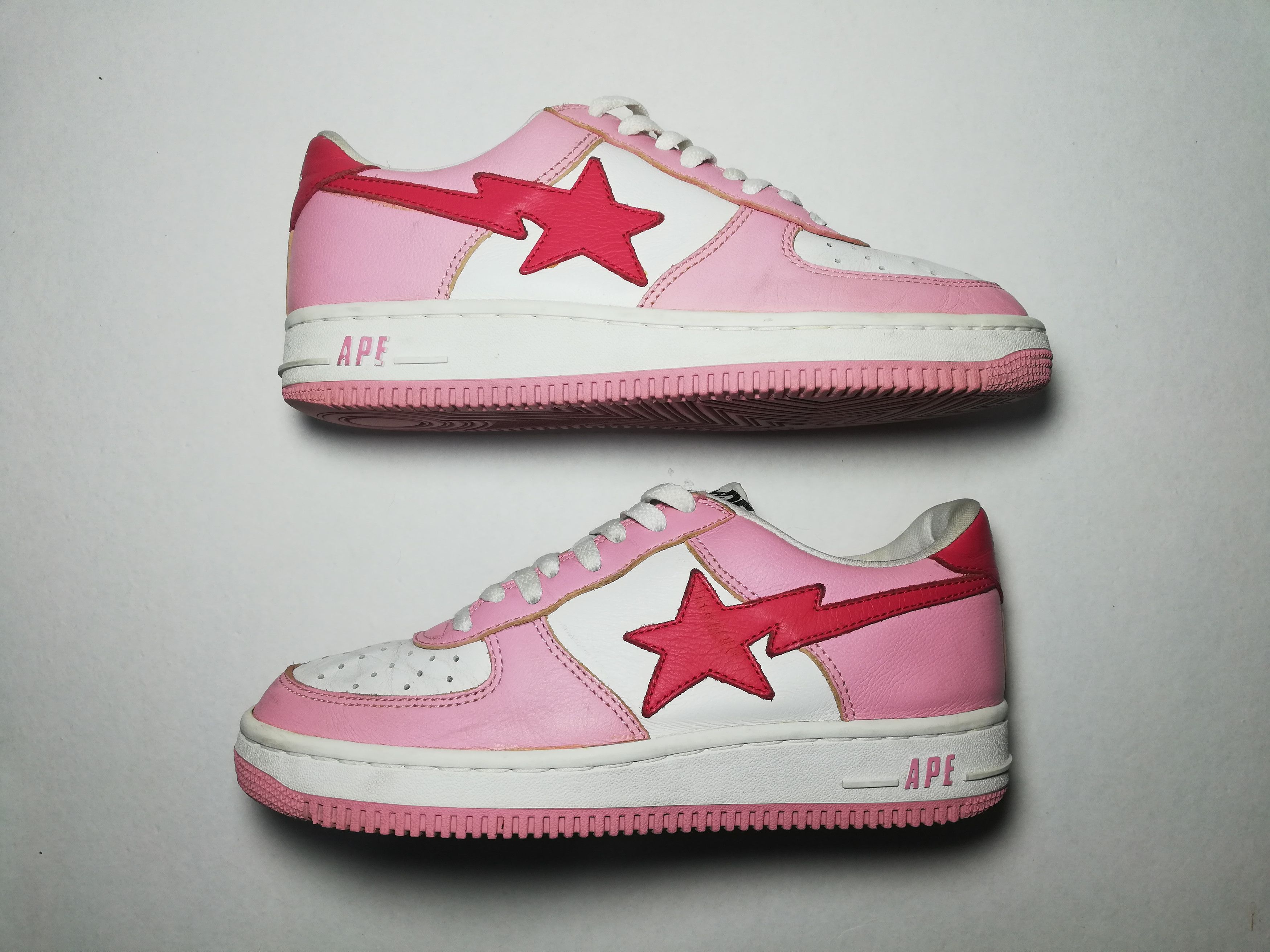 Bape (Rare) OG Pink Classic Bapesta | Grailed
