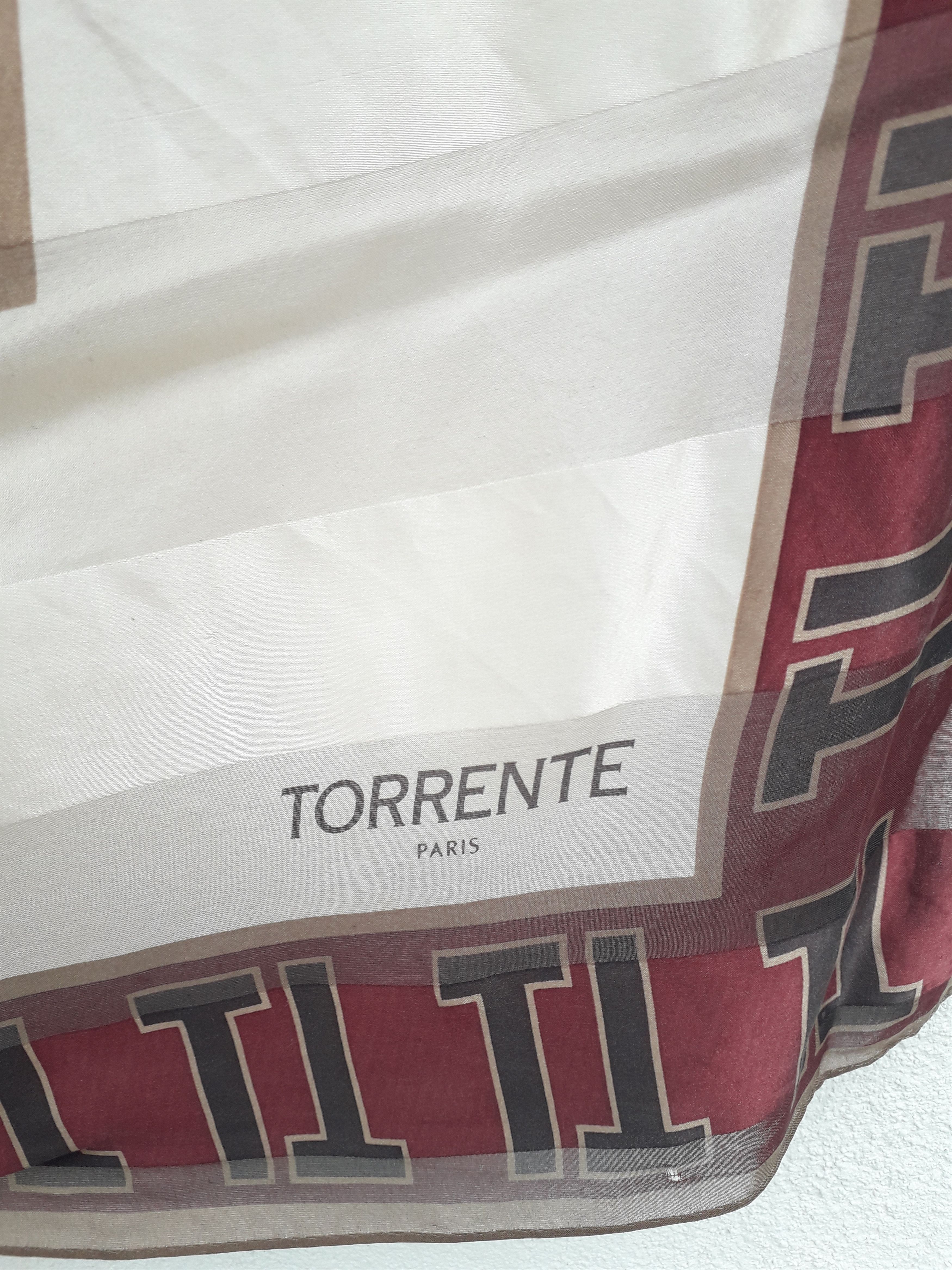 Italian Designers Torrente Paris Silk Scarf | Grailed