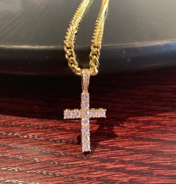 Vintage Gold Cross Chain Iced Out | Grailed