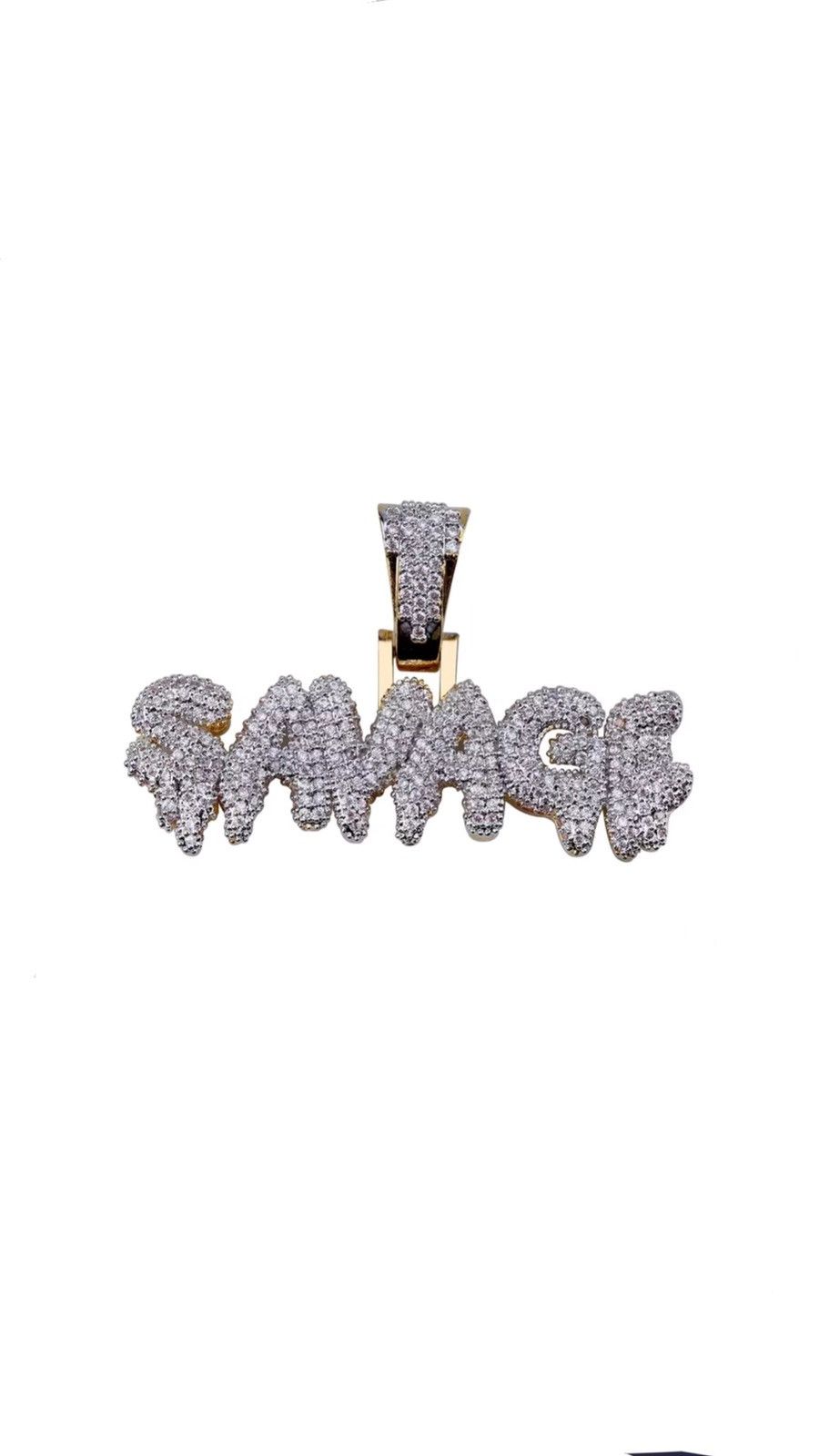 Jewelry × Vlone Gold Savage Chain Iced Out | Grailed