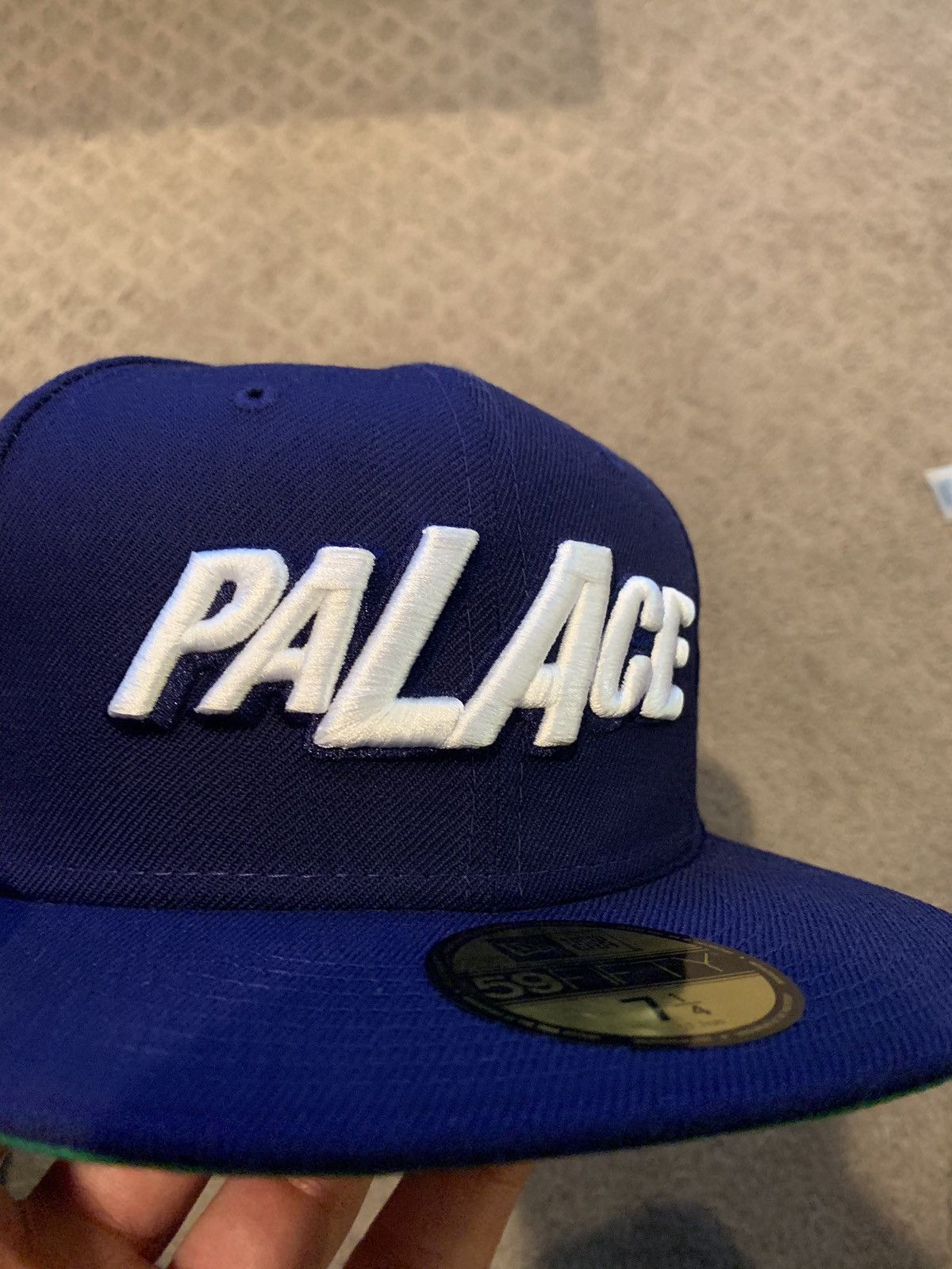 Palace Palace x New Era LA Fitted Blue Hat | Grailed