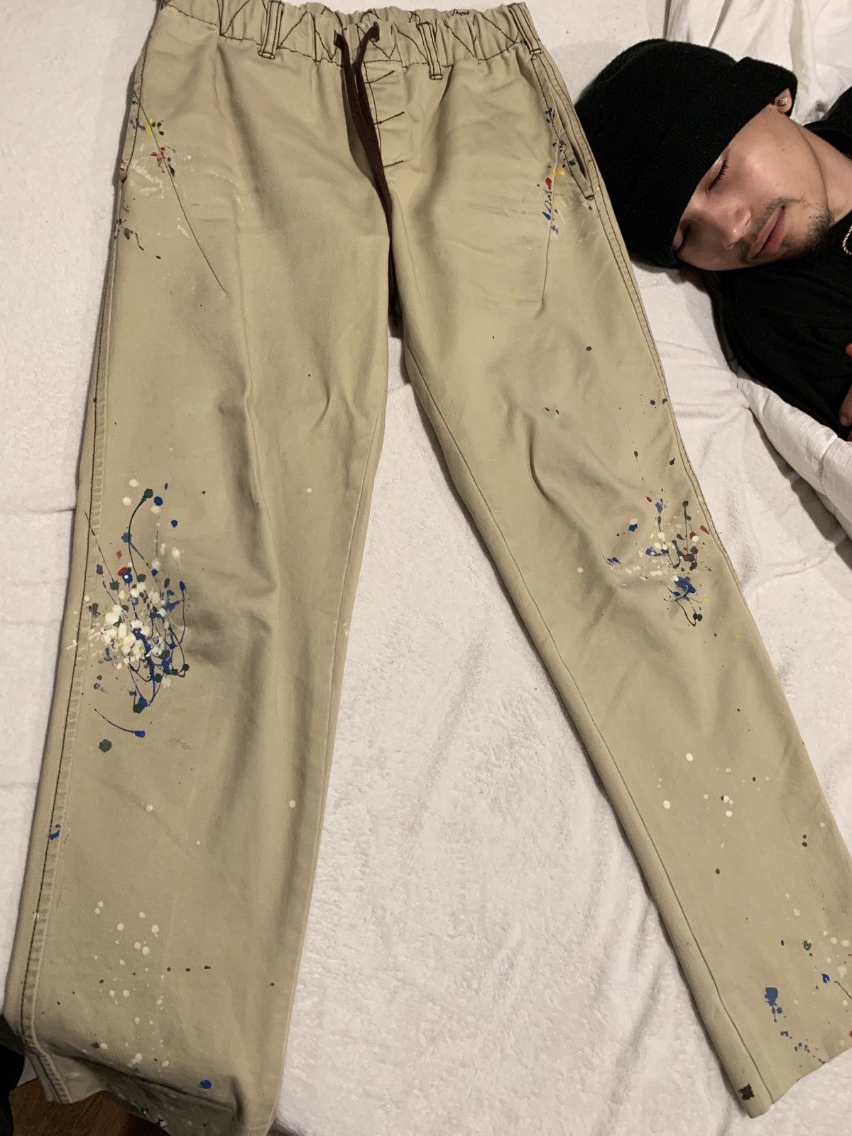 Number (N)ine Number nine paint splatter pants | Grailed