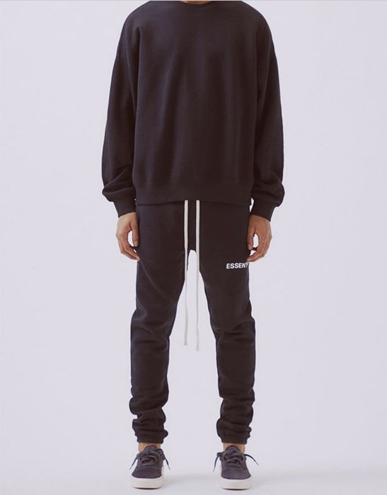 Pacsun Pacsun x Fear of God Essentials Black Sweatpants Size Medium ...