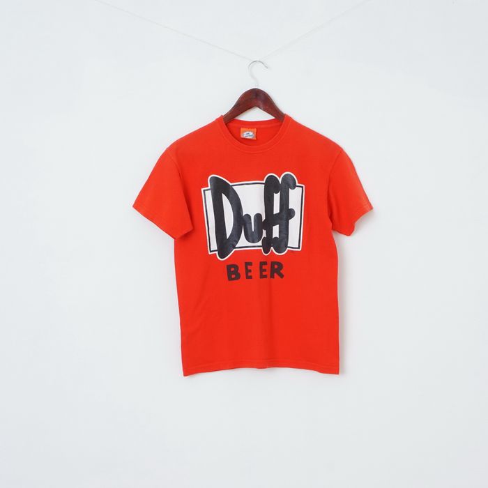 The Simpsons The Simpsons Duff Bear 2013 Mans XS Red Graphic T Shirt ...