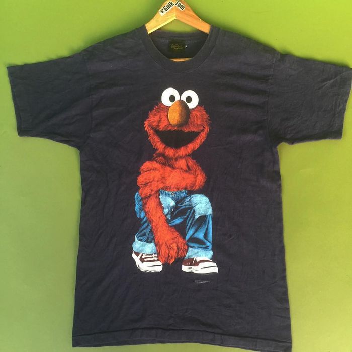 Vintage Vintage Elmo Rap Tee Boombox Sesame Street 90s | Grailed