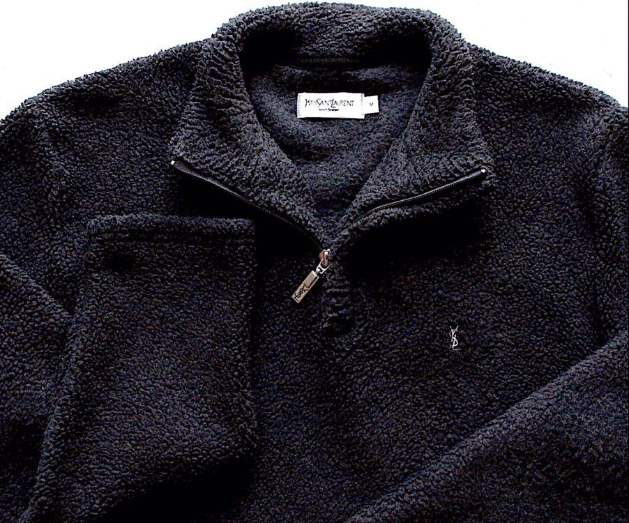 Saint Laurent Paris Rare fleece YSL Logo | Grailed