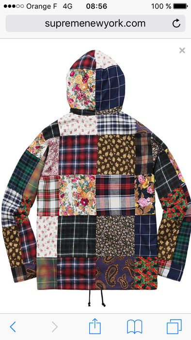 Supreme Patchwork Anorak | Grailed