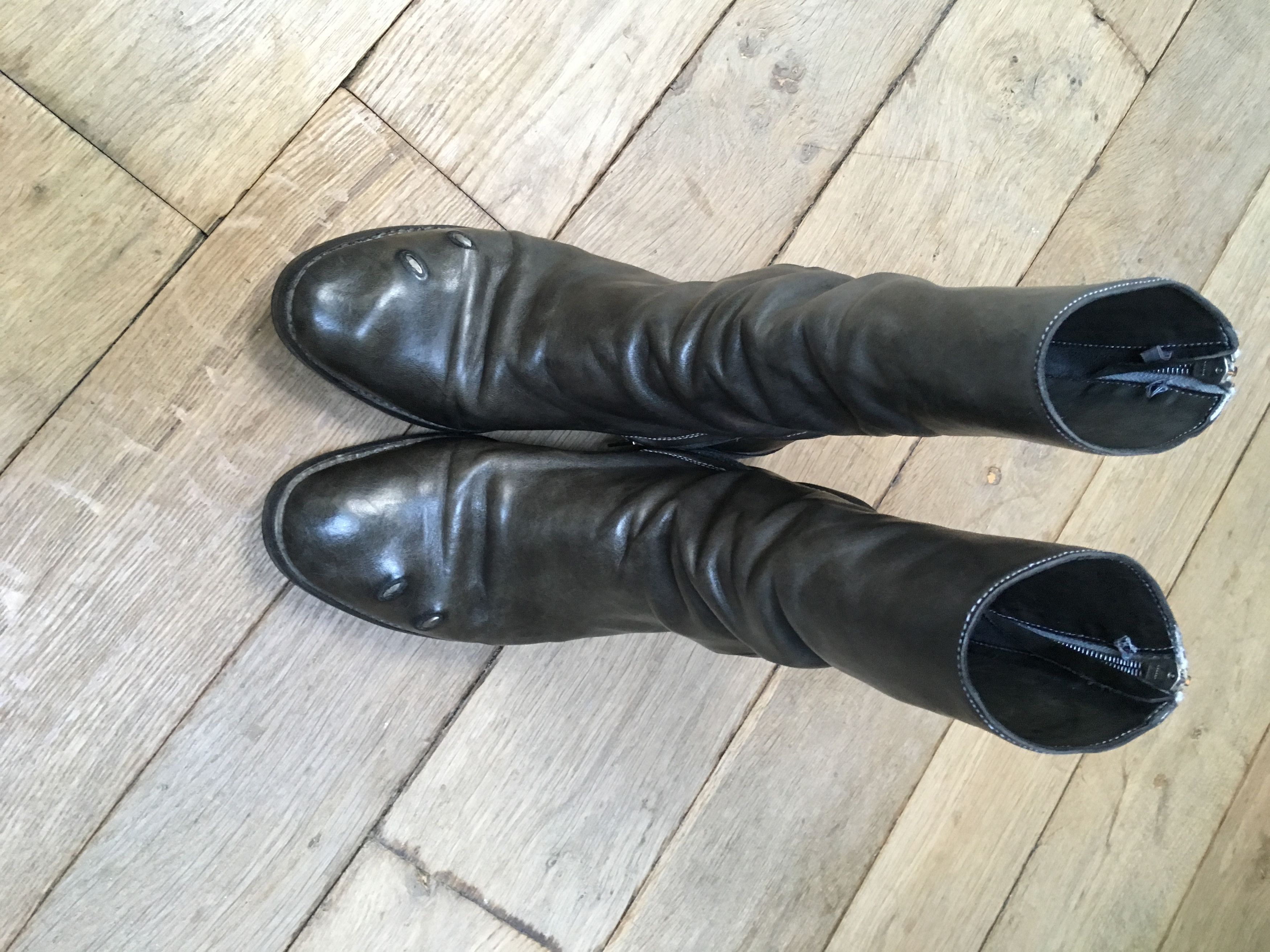 Carol Christian Poell CCP prosthetic titanium cordovan boots | Grailed