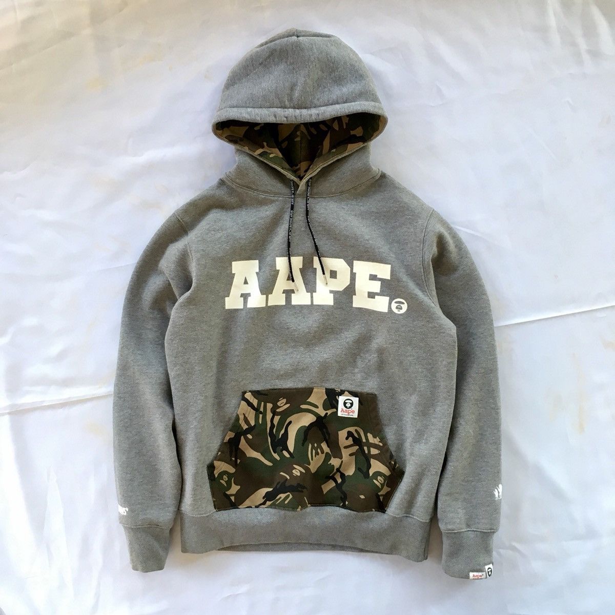Bape M-L Aape Apunvs Hoodie By A Bathing Ape Camouflage | Grailed