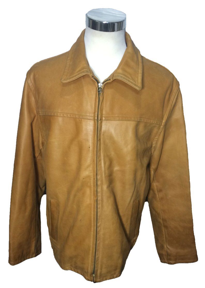 Schott Schott NYC Yellow Banana Leather Jacket | Grailed