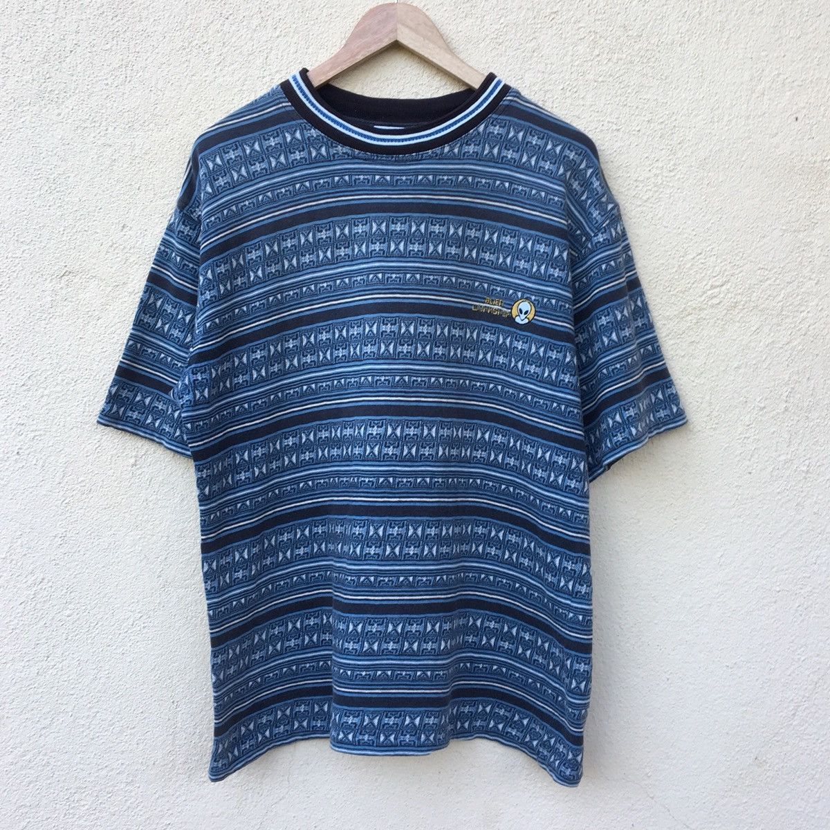 Vintage Vintage 90’s Rare Alien Workshop Striped T-Shirt | Grailed