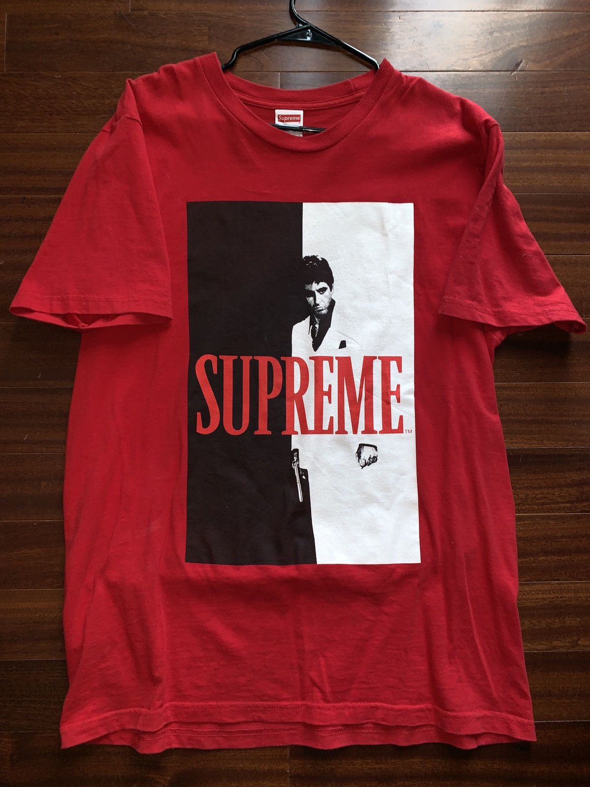 Supreme Supreme Scarface Split Tee Red | Grailed