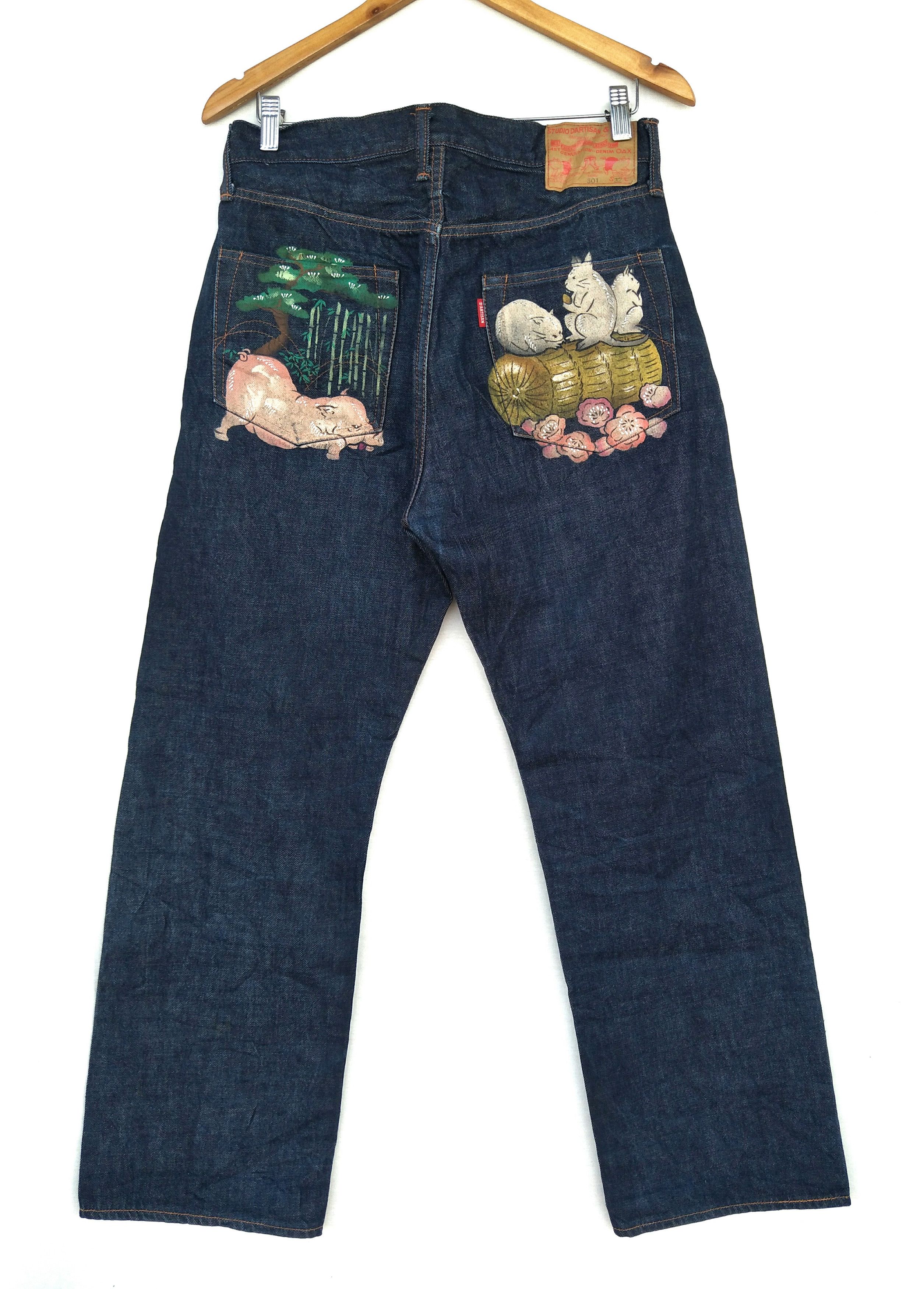 Japanese Brand × Studio D'Artisan Selvedge jeans pig and rabbit luxury ...