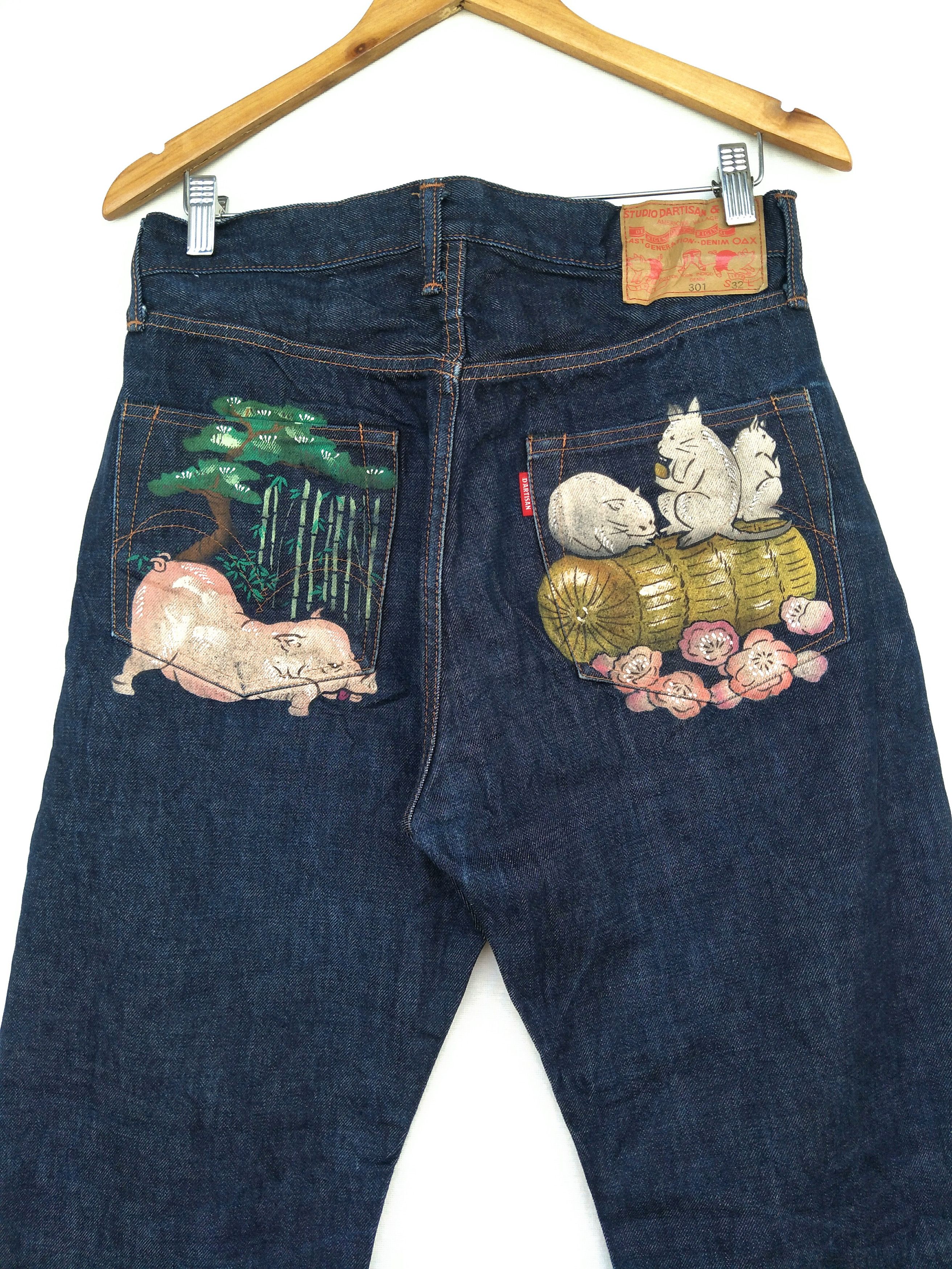 Japanese Brand × Studio D'Artisan Selvedge jeans pig and rabbit luxury ...