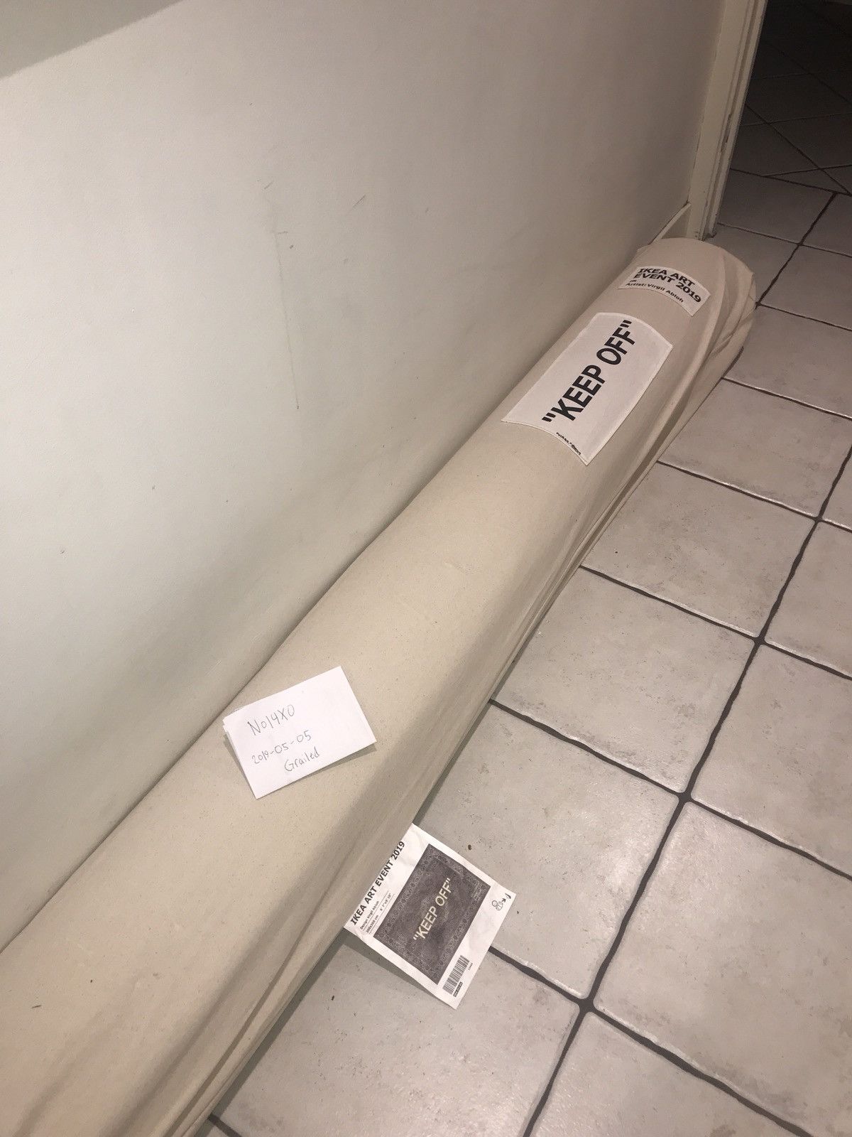 Off-White OFF WHITE/VIRGIL ABLOH X IKEA “KEEP OFF” Rug 200x300cm | Grailed