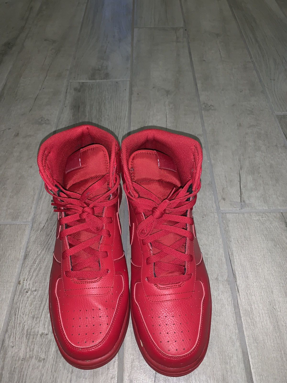 Nike All Red Nike Hi-Top Sneakers | Grailed