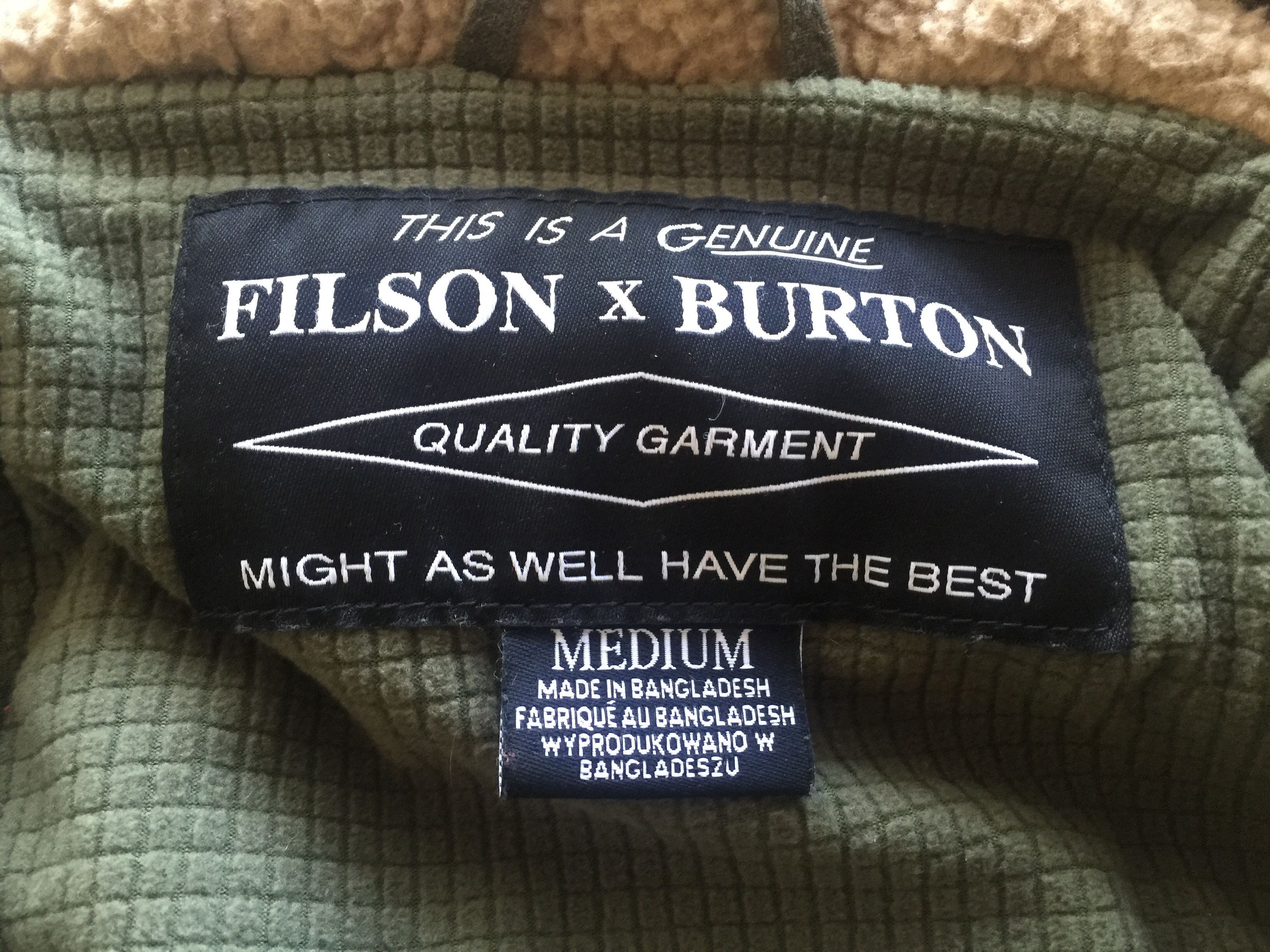 Filson Burton x Filson Jacket | Grailed